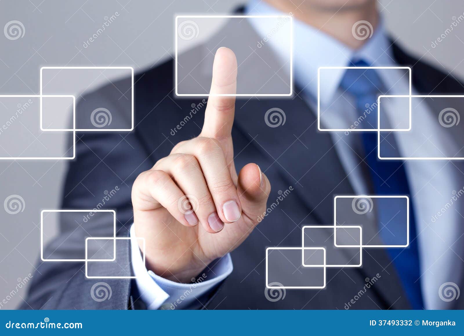 Business Man making choice stock photo. Image of interface - 37493332