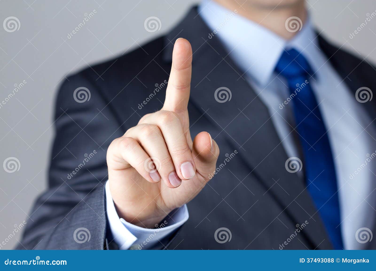 Business Man making choice stock photo. Image of blank - 37493088