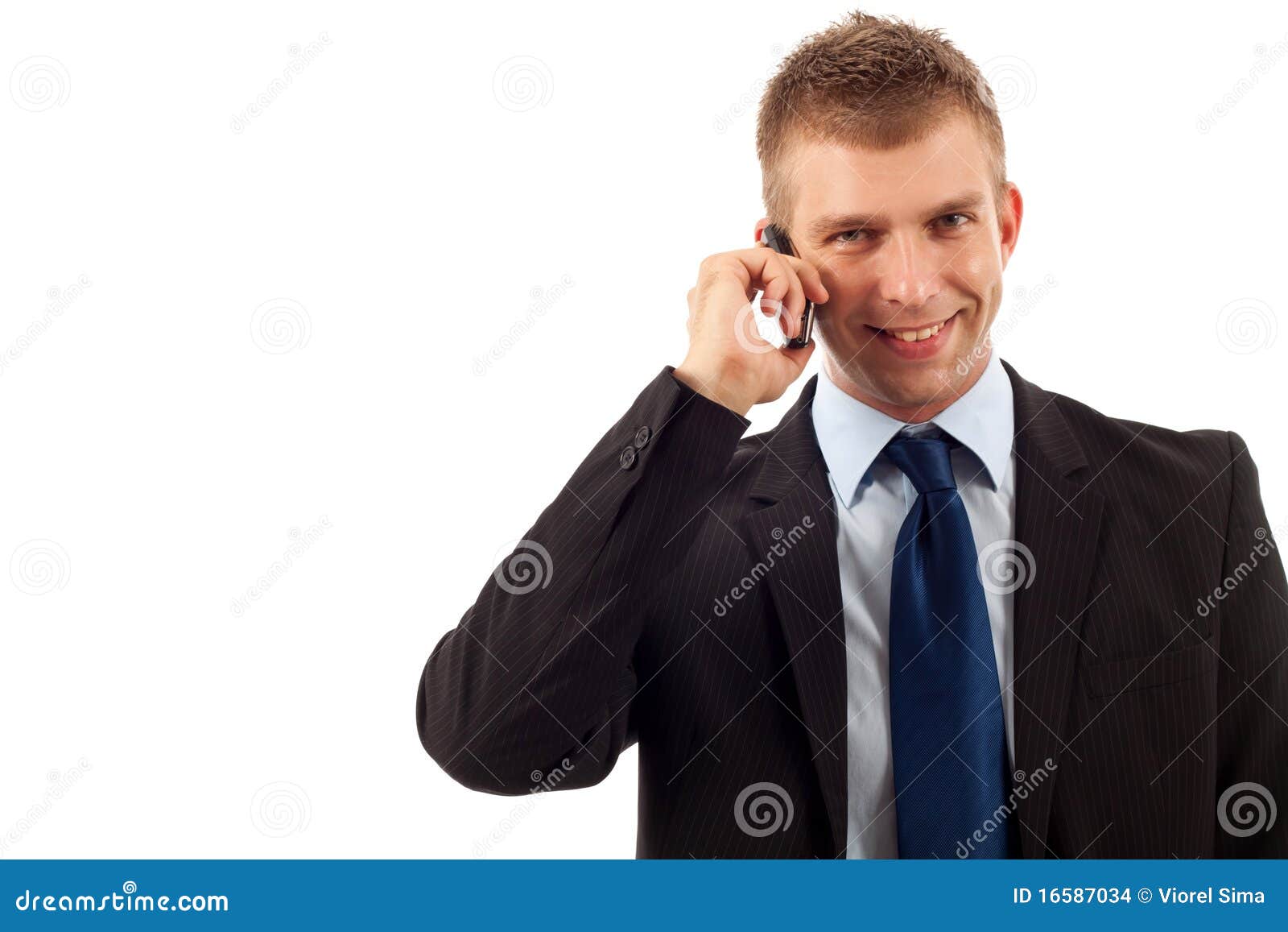 Business Man Making a Phone Call Stock Photo - Image of executive ...