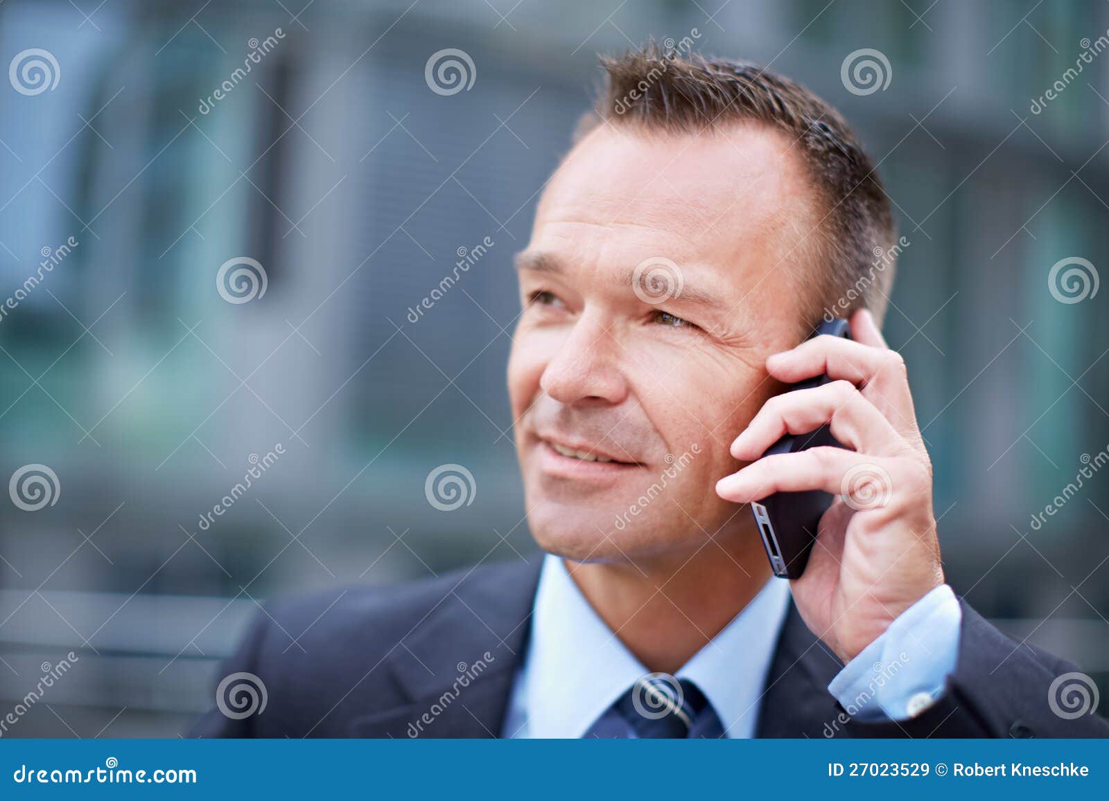 Business Man Making Phone Call Stock Image - Image of executive ...