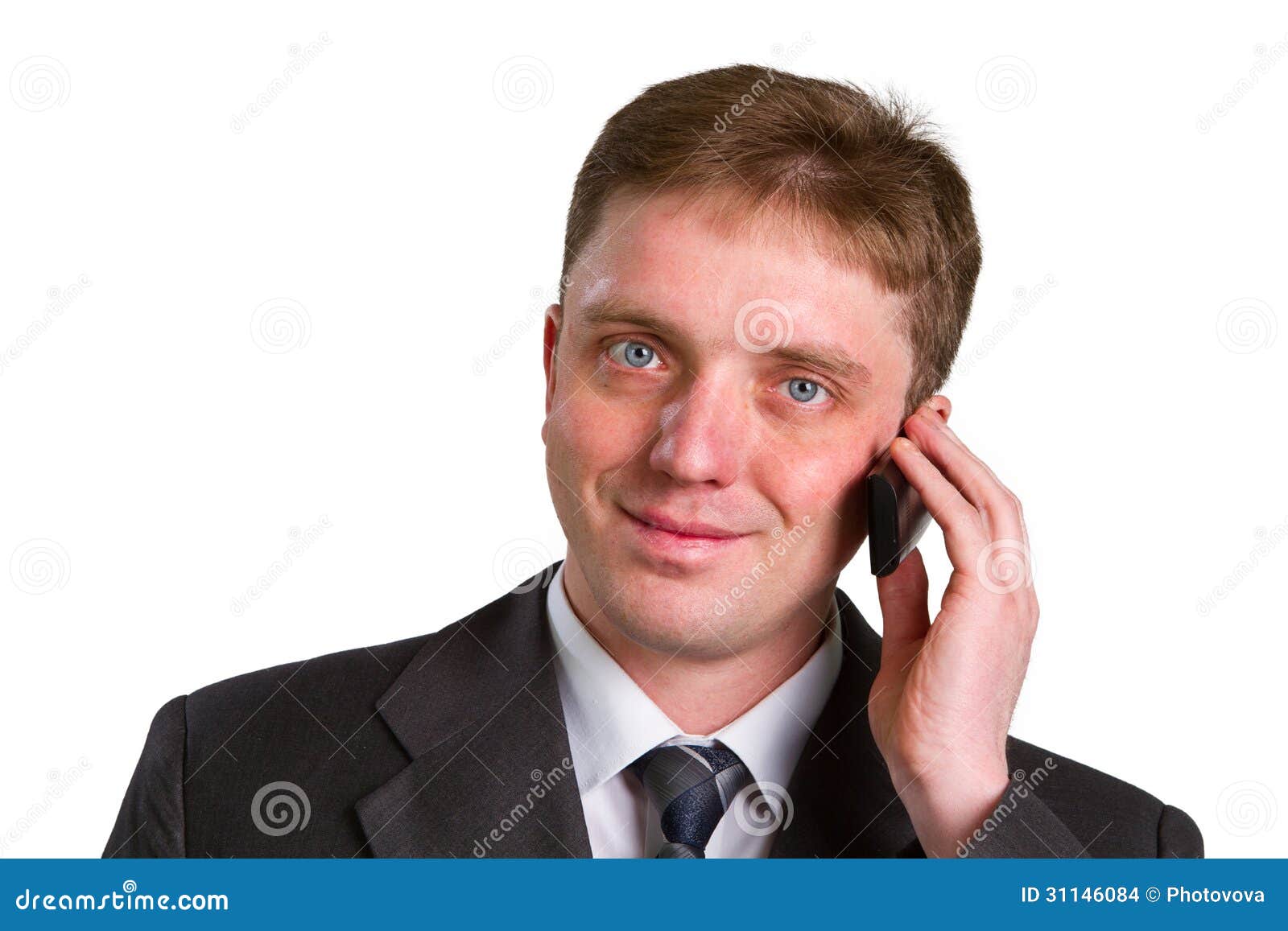 Business Man Making a Phone Call Stock Photo - Image of smile, male ...
