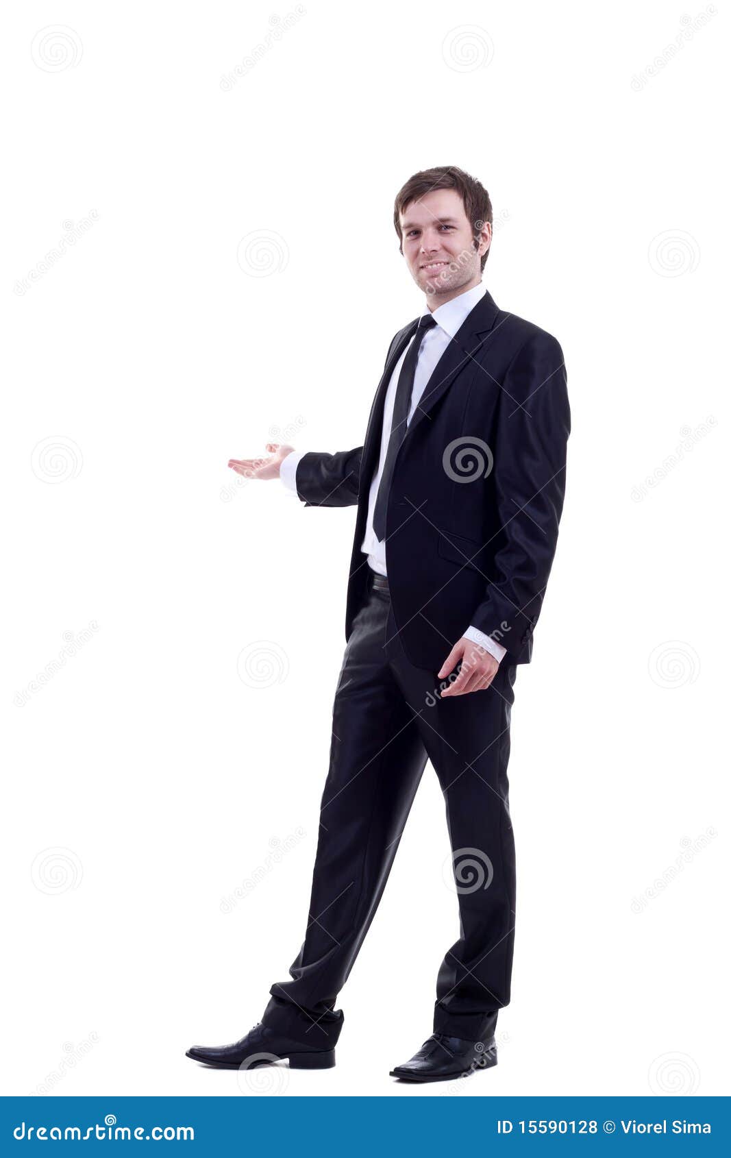 Business Man Making a Presentation Stock Photo - Image of smile ...