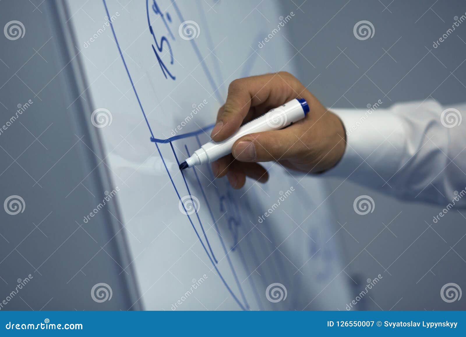 Business Man Making a Presentation in Office Stock Image - Image of ...