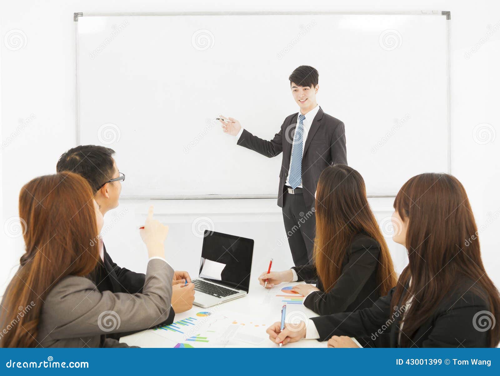 Business Man Making a Presentation at the Office Stock Image - Image of ...