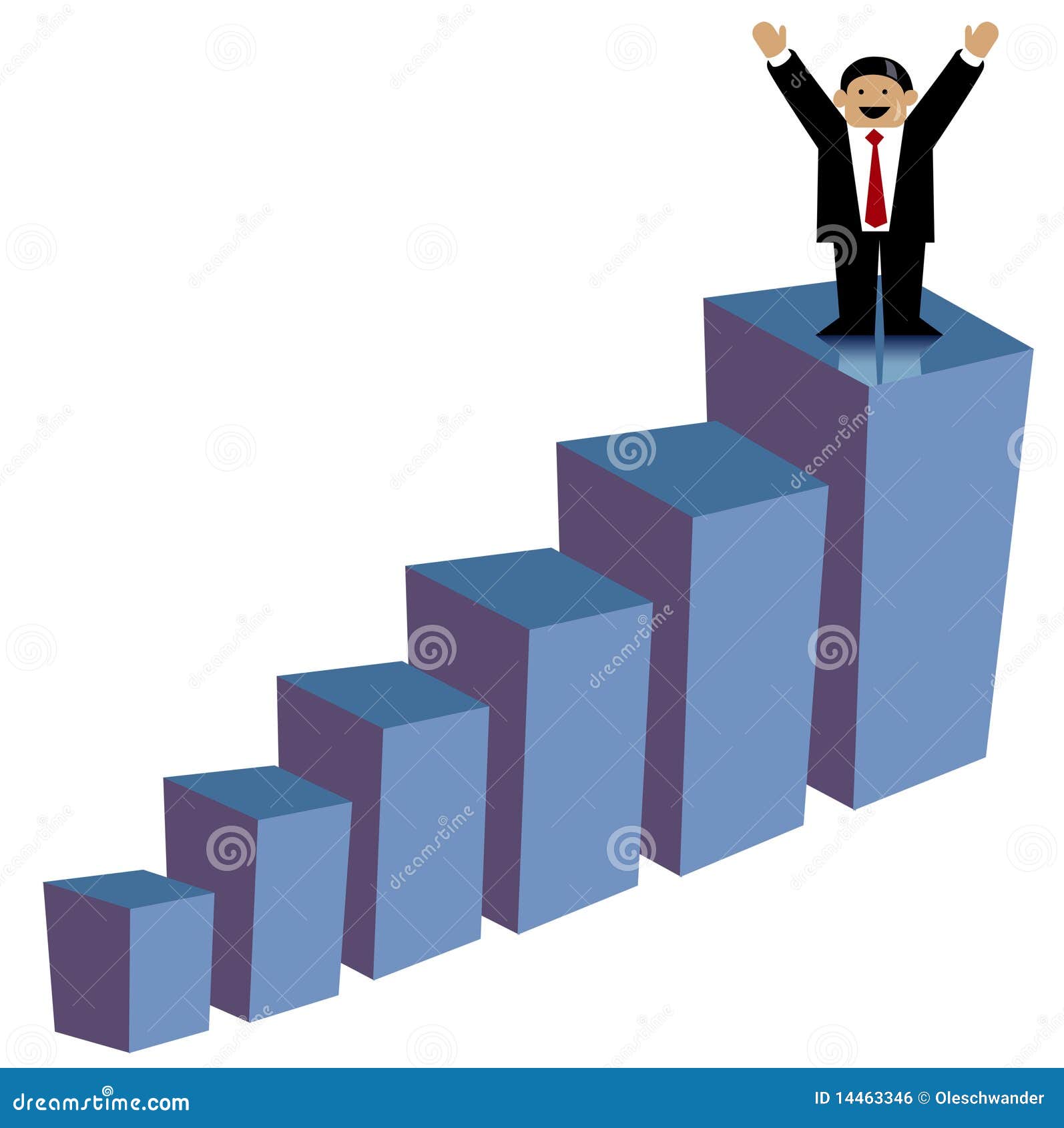 Business man making profit stock illustration. Illustration of advisers ...
