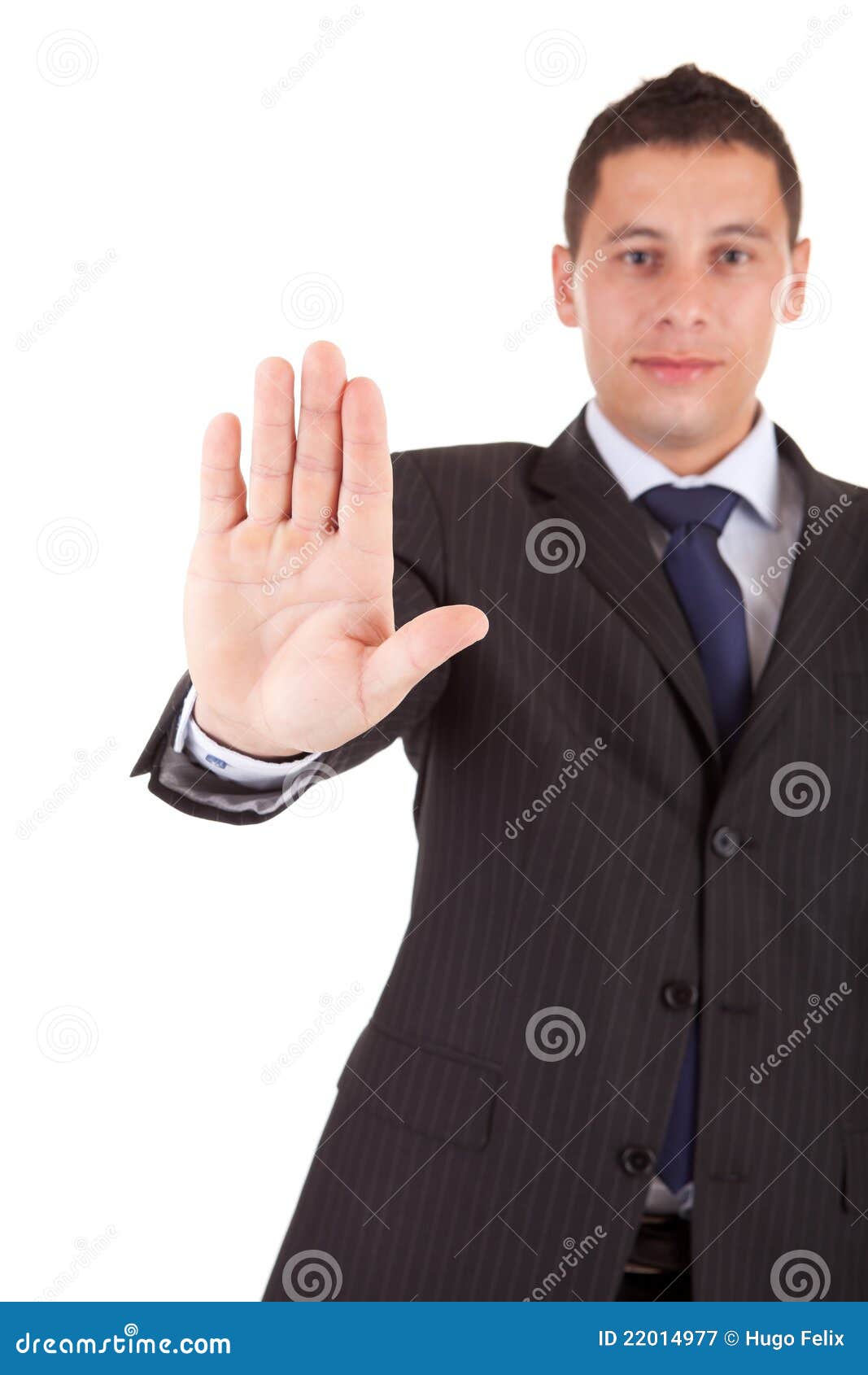Business Man Making Stop Sign Stock Image - Image of forbidden ...