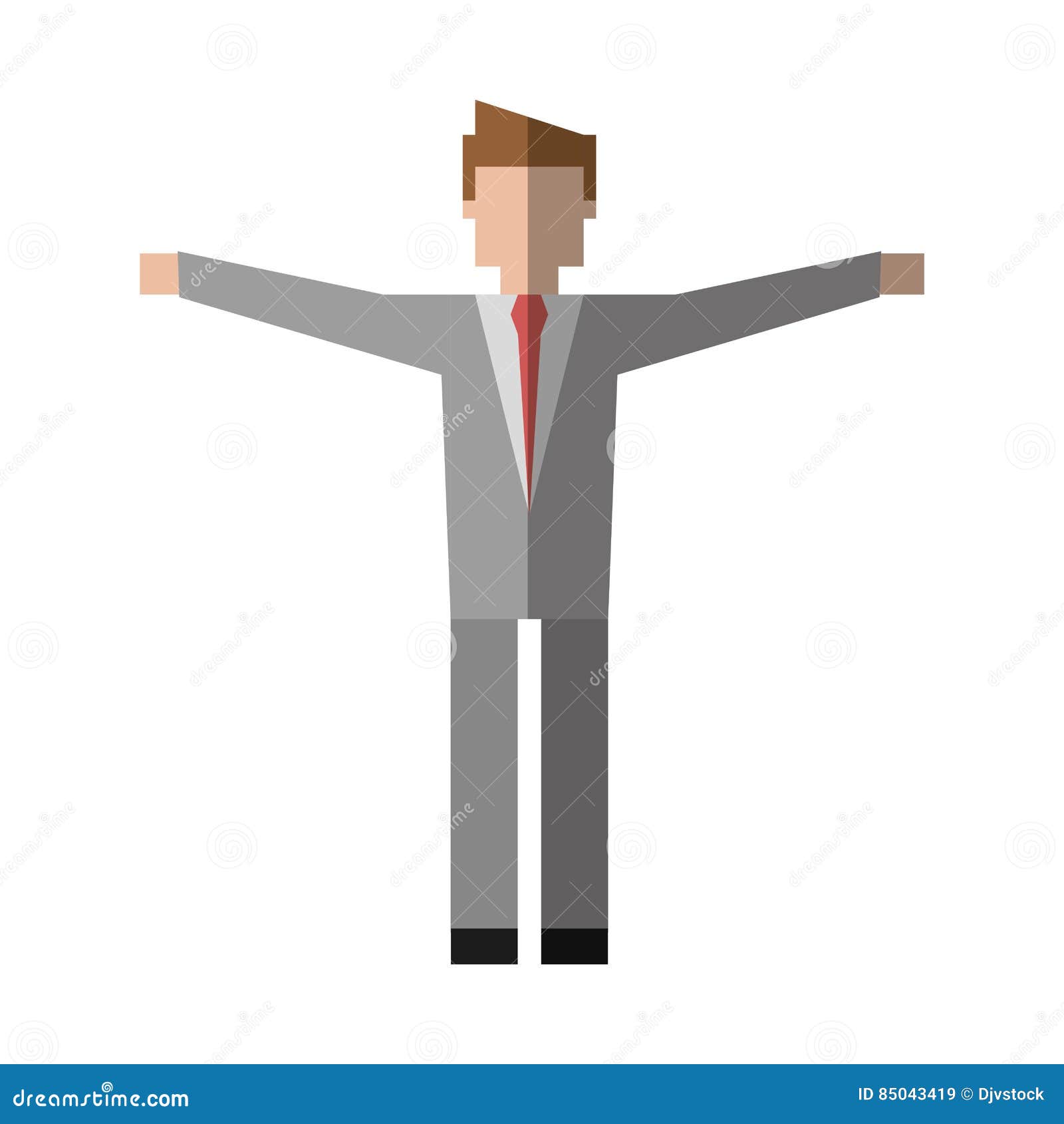 Business Man Manager Elegant Shadow Stock Illustration - Illustration ...