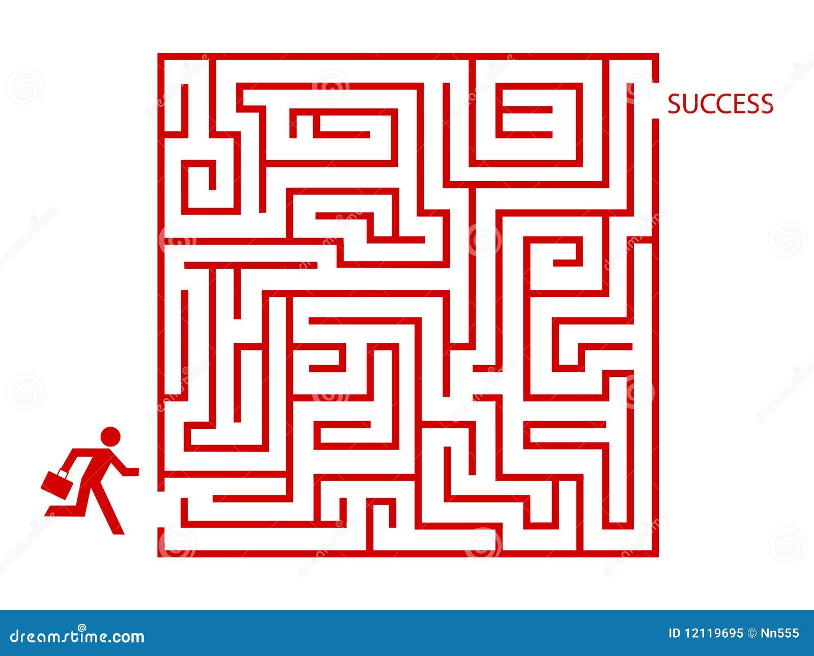 Business Man In Maze Royalty Free Stock Photo - Image: 12119695