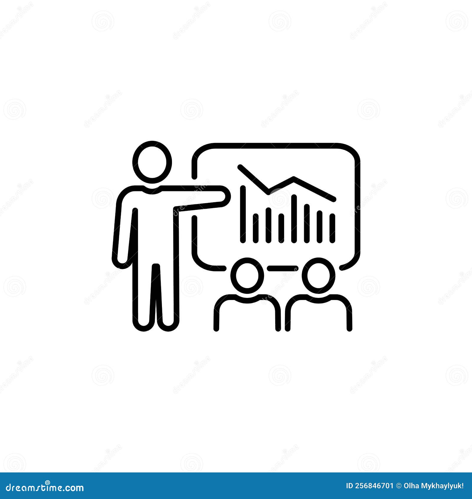Business Man Meeting Icon Information Icon Eps 10 Stock Vector ...