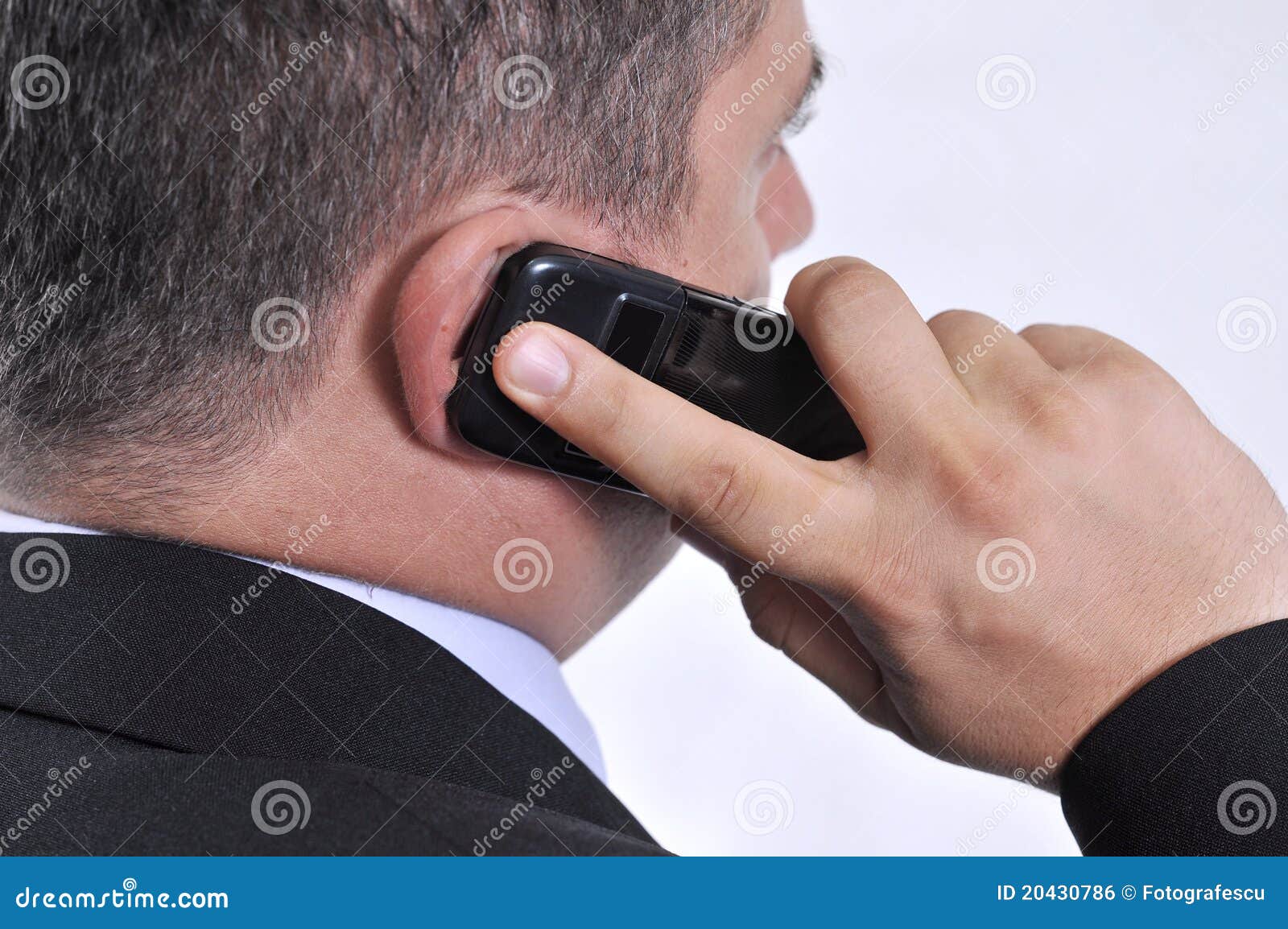 Business Man with a Mobile Phone Stock Photo - Image of handsome ...