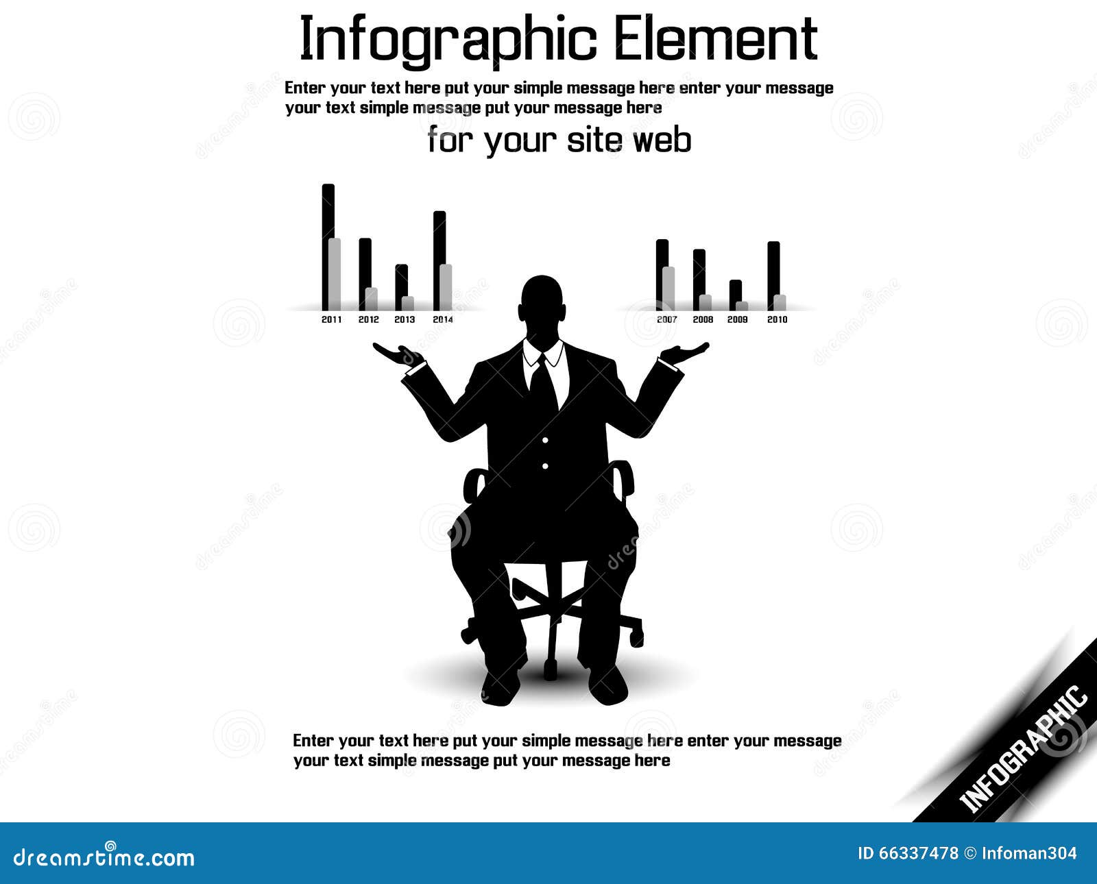 Business Man Modern Infographic Stock Vector - Illustration of modern ...