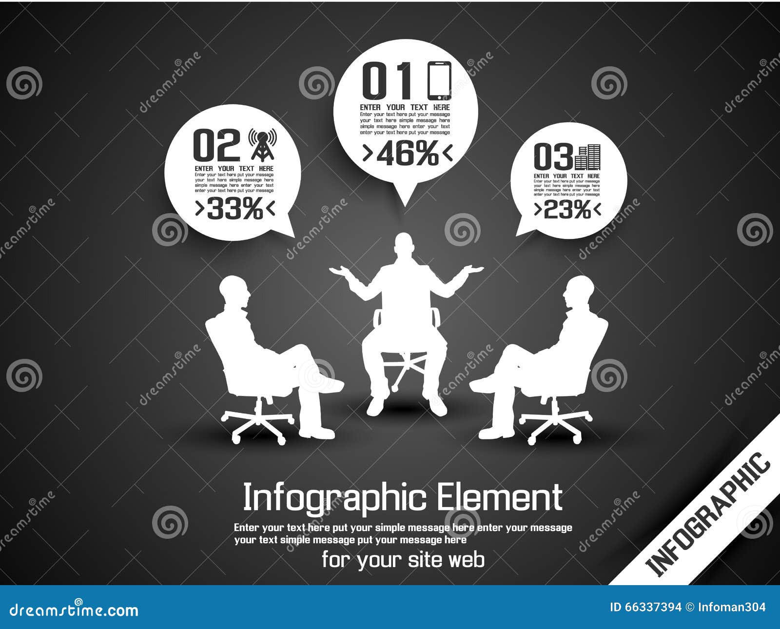 Business Man Modern Infographic Stock Vector - Illustration of business ...