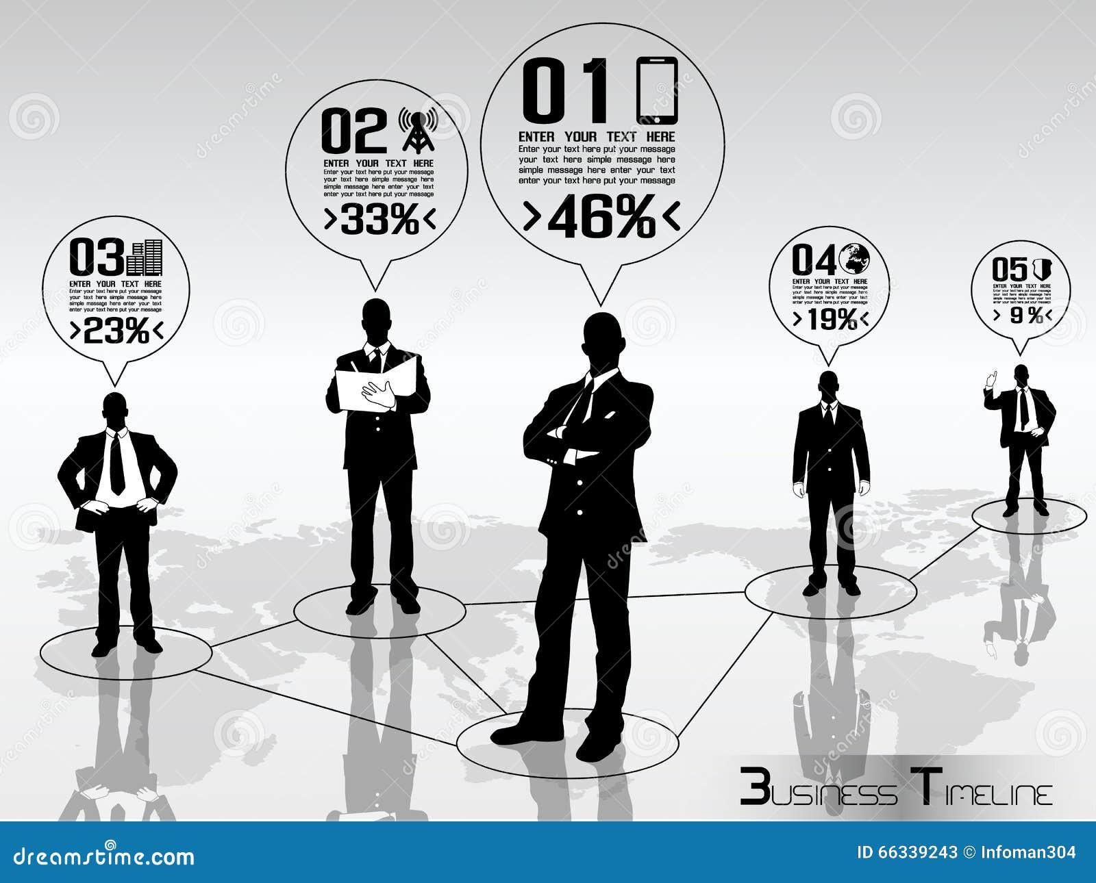 Business Man Modern Infographic Stock Vector - Illustration of ...