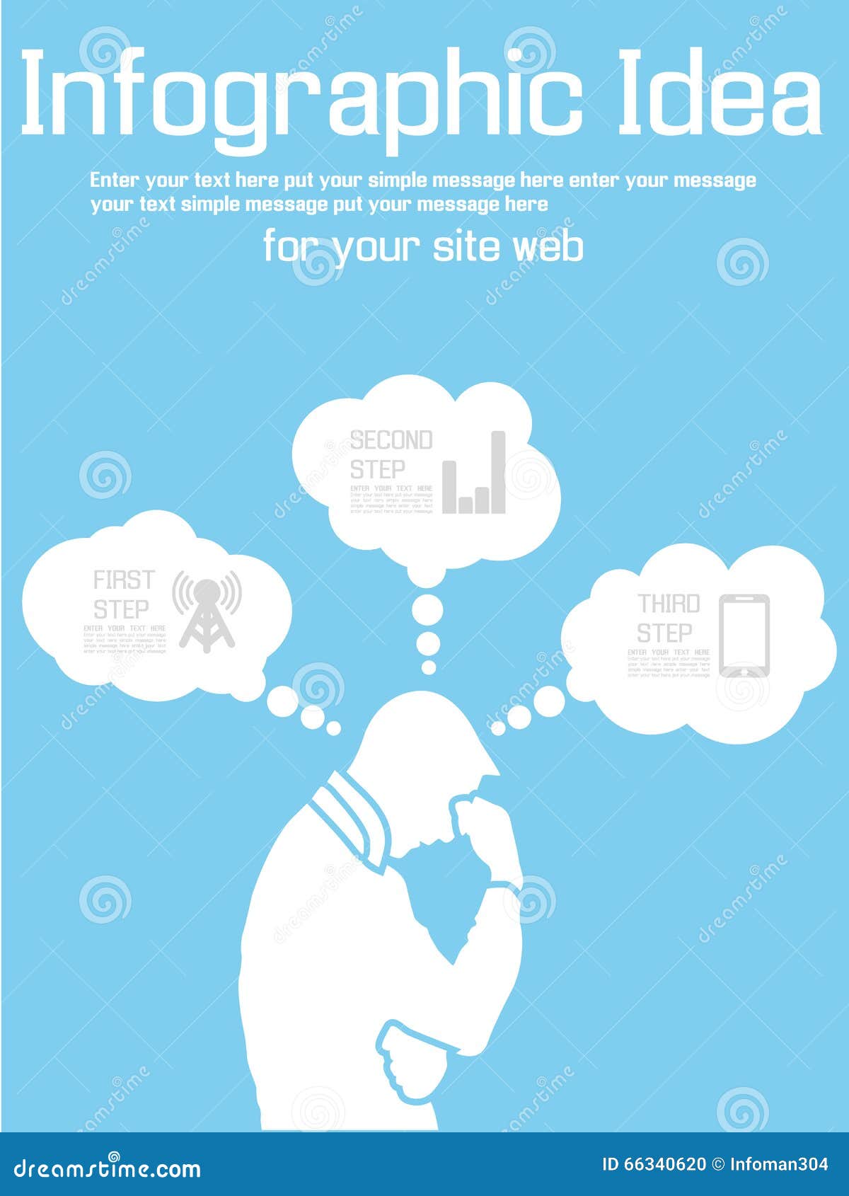 Business Man Modern Infographic Stock Vector - Illustration of data ...