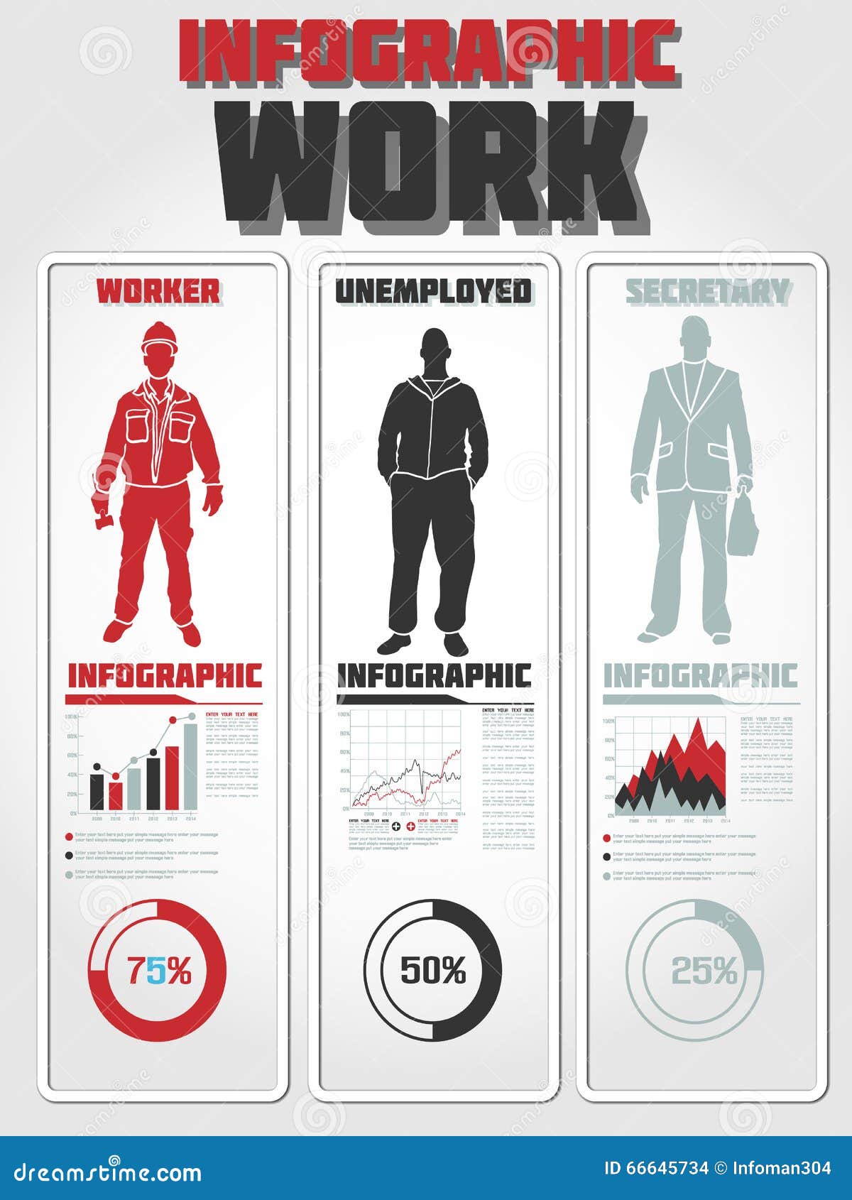 Business Man Modern Infographic Stock Vector - Illustration of ...