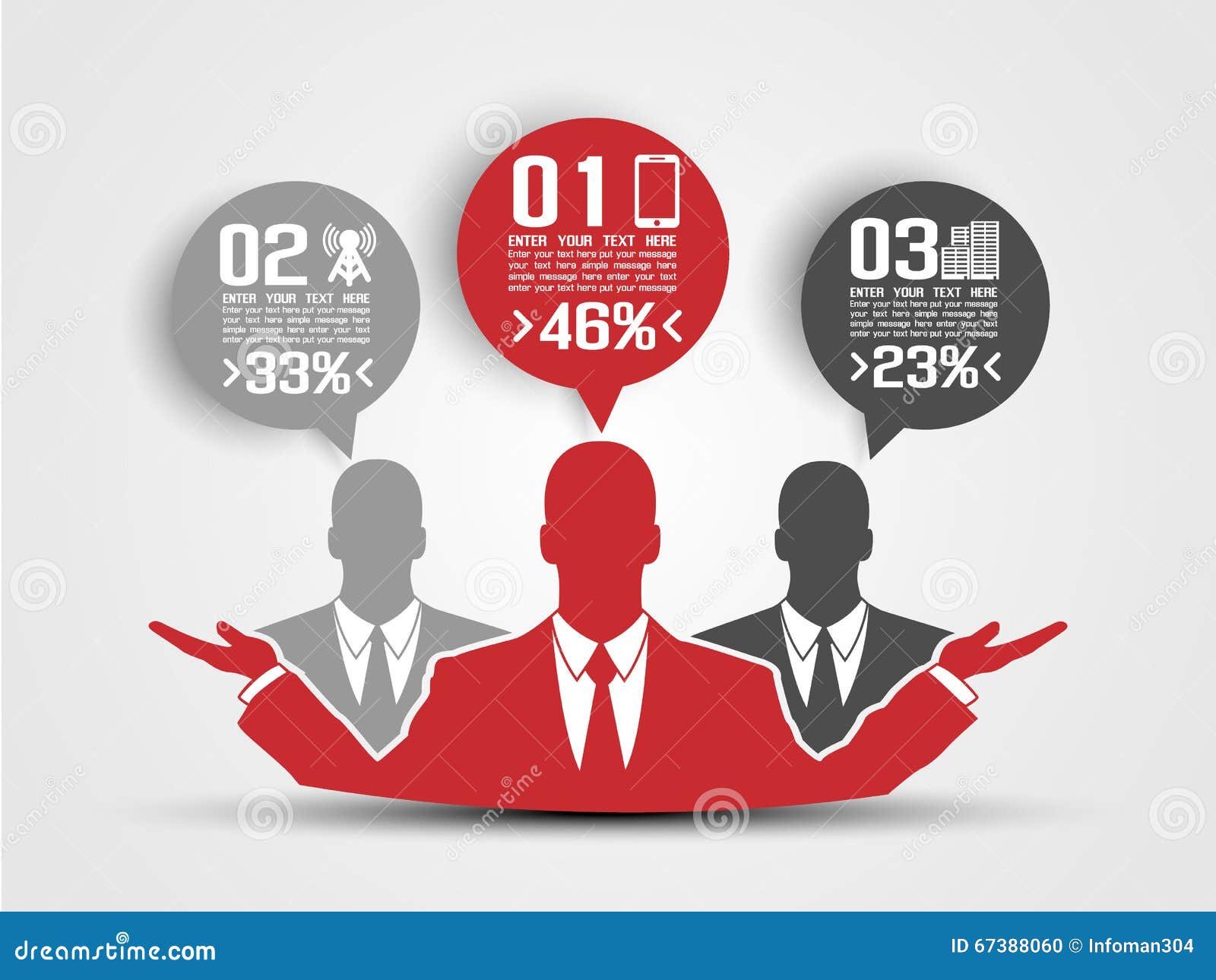Business Man Modern Infographic Stock Illustration - Illustration of ...