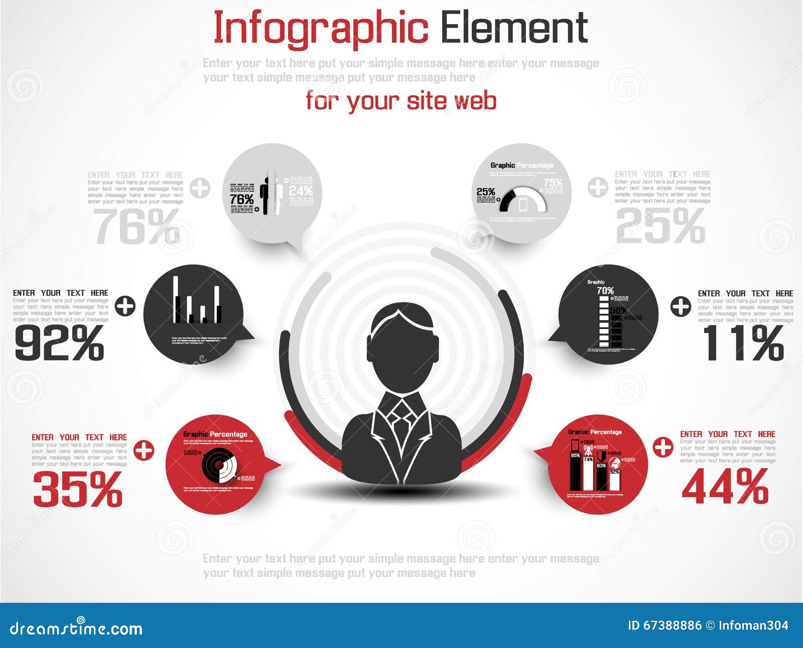 Business Man Modern Infographic Stock Vector - Illustration of pattern ...