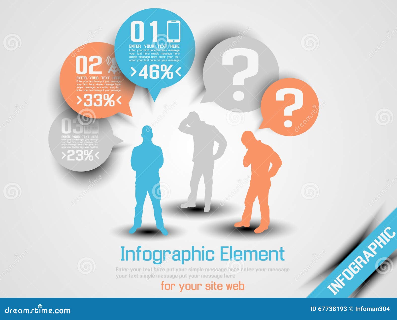 Business Man Modern Infographic Stock Vector - Illustration of ...
