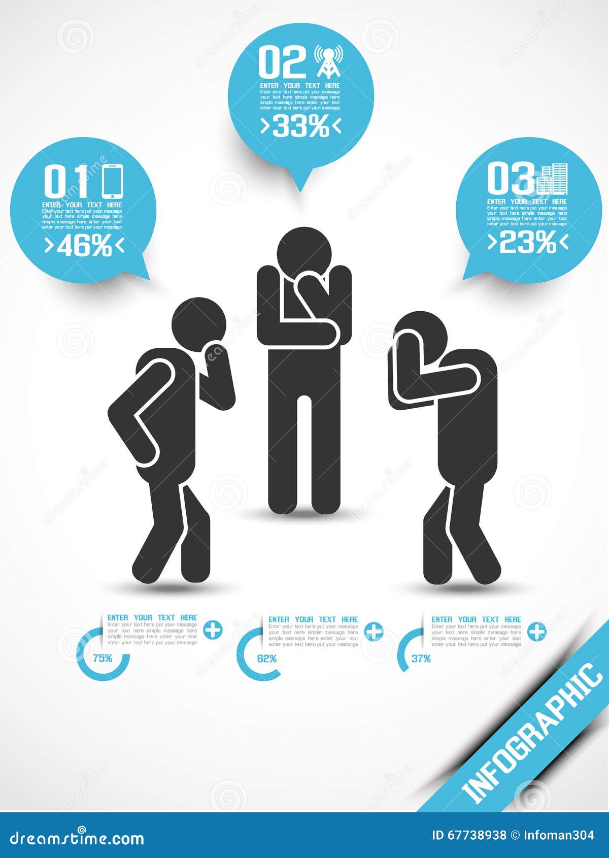 Business Man Modern Infographic Stock Vector - Illustration of label ...