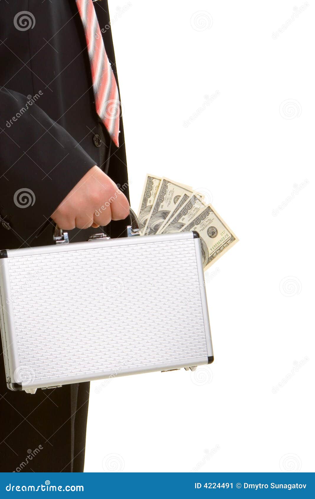 Business man and money stock image. Image of necktie, chief - 4224491