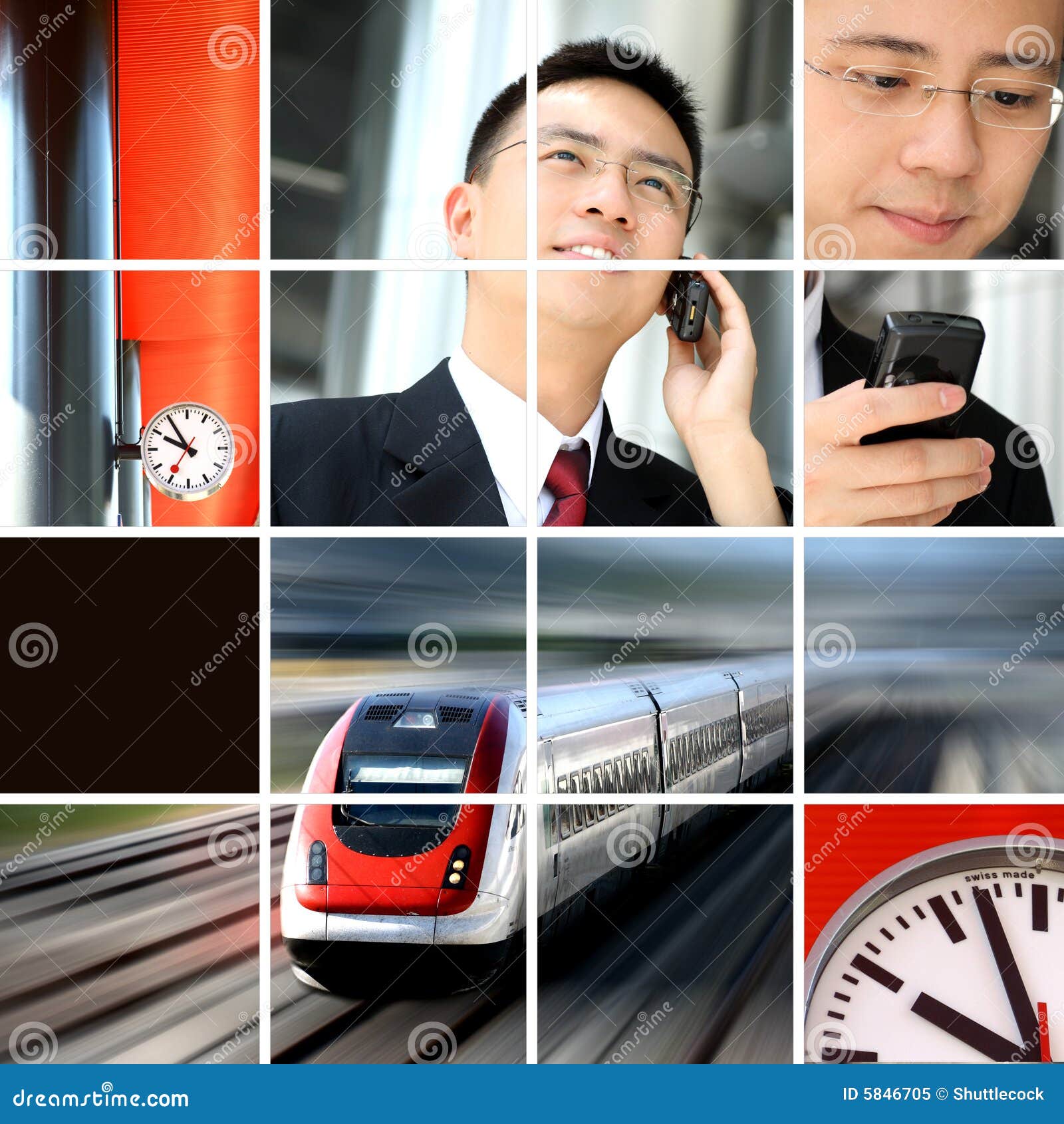 Business man on the move stock image. Image of clock, move - 5846705