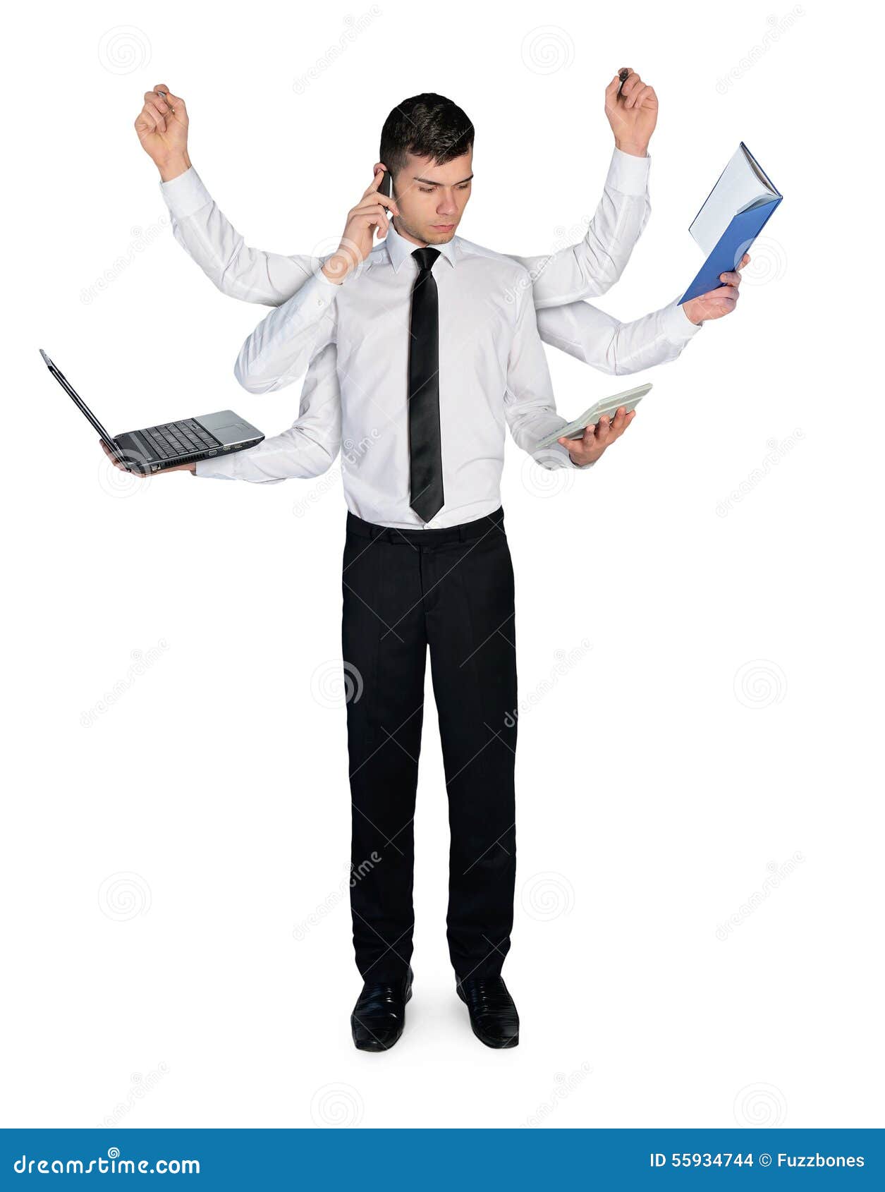 Business man multitasking stock photo. Image of busy - 55934744
