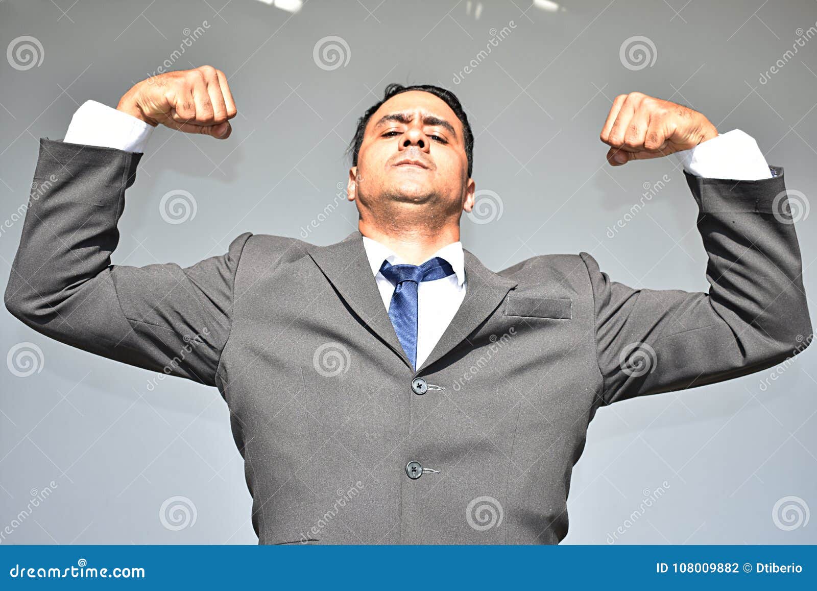 Business Man and Muscles stock photo. Image of physique - 108009882