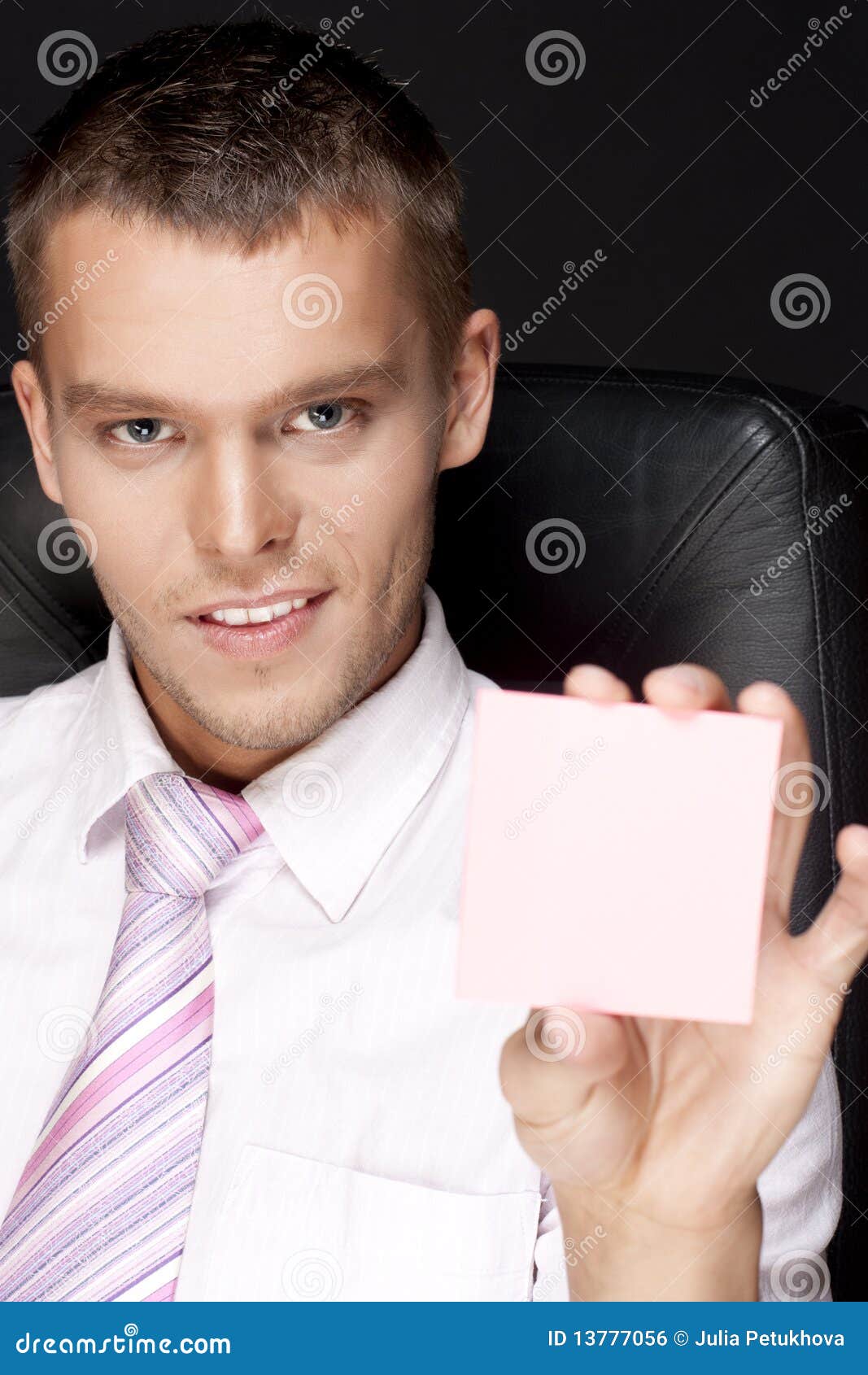 Business man with notes stock photo. Image of concept - 13777056