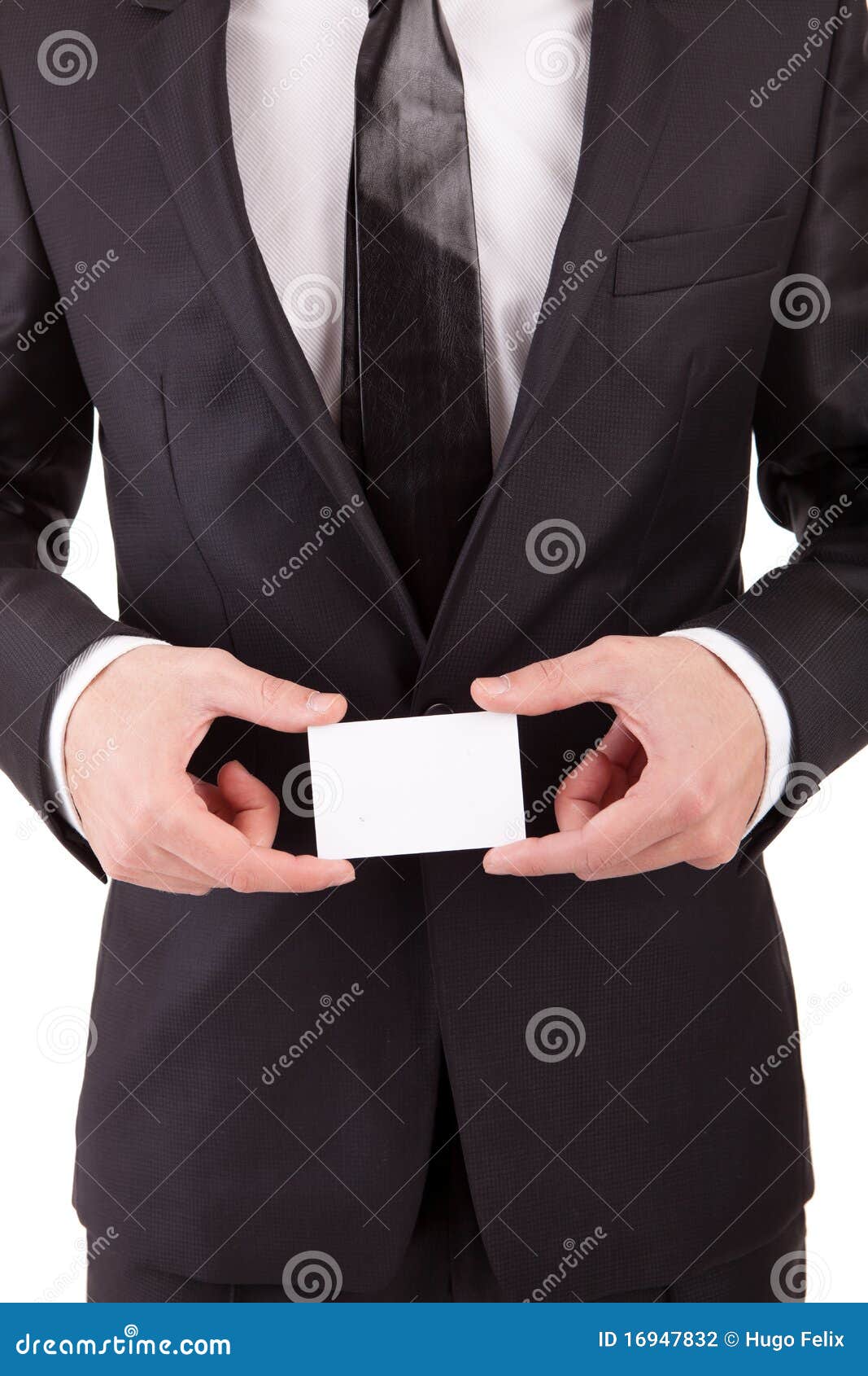 Business man offering card stock photo. Image of macro - 16947832