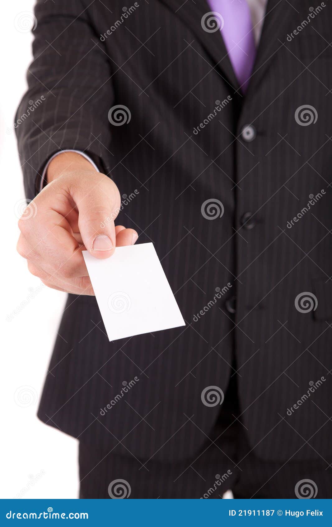 Business man offering card stock image. Image of male - 21911187
