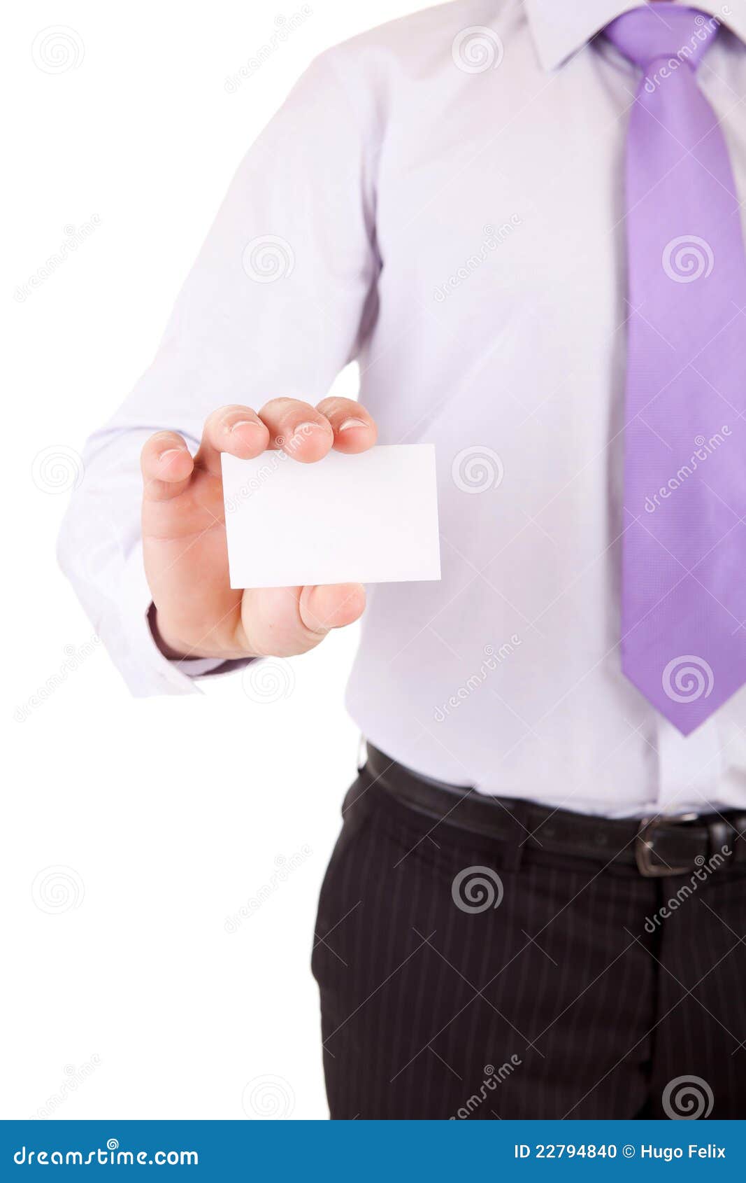 Business man offering card stock photo. Image of finger - 22794840