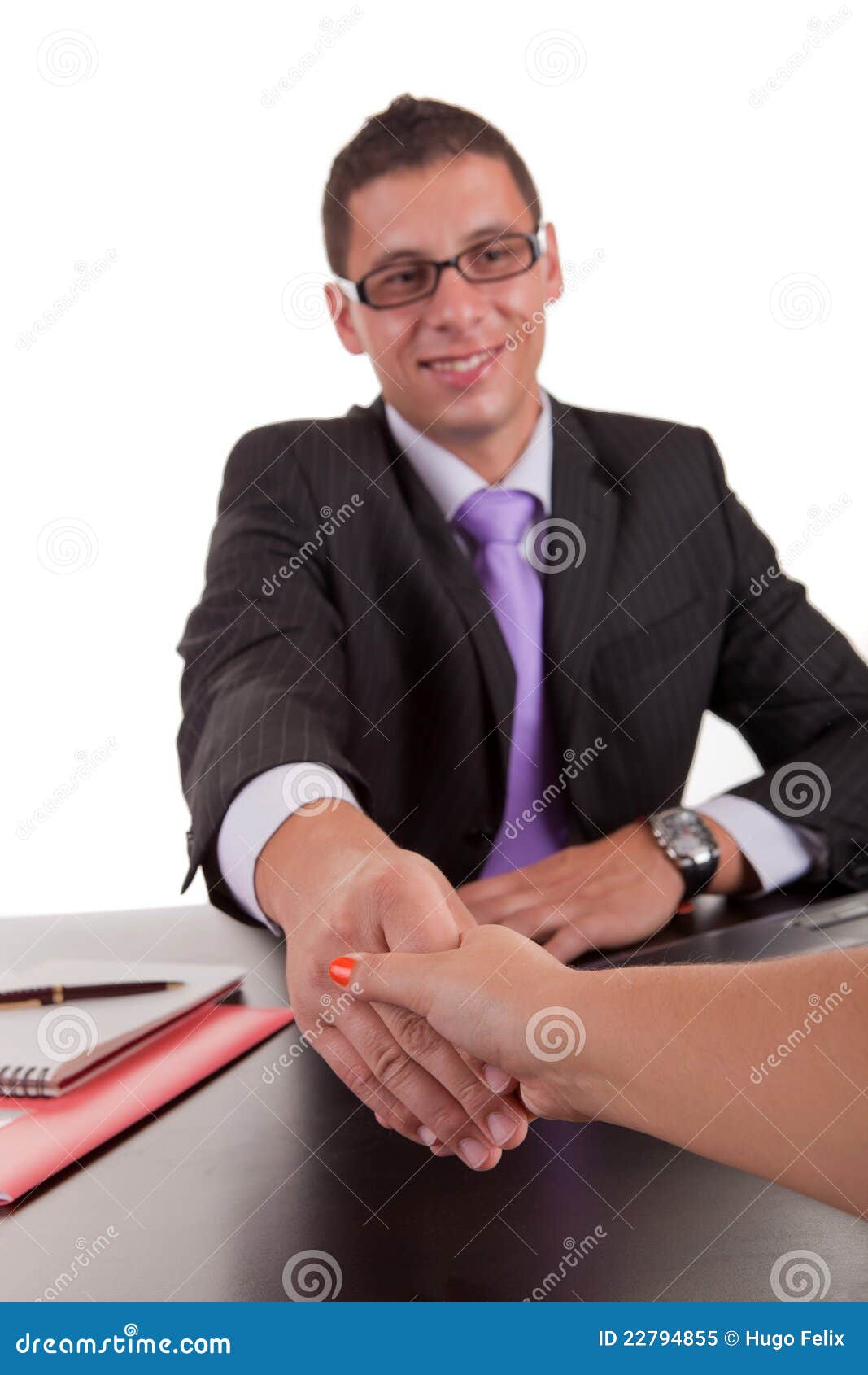 Business Man Offering Handshake Stock Image - Image of meeting, joined ...
