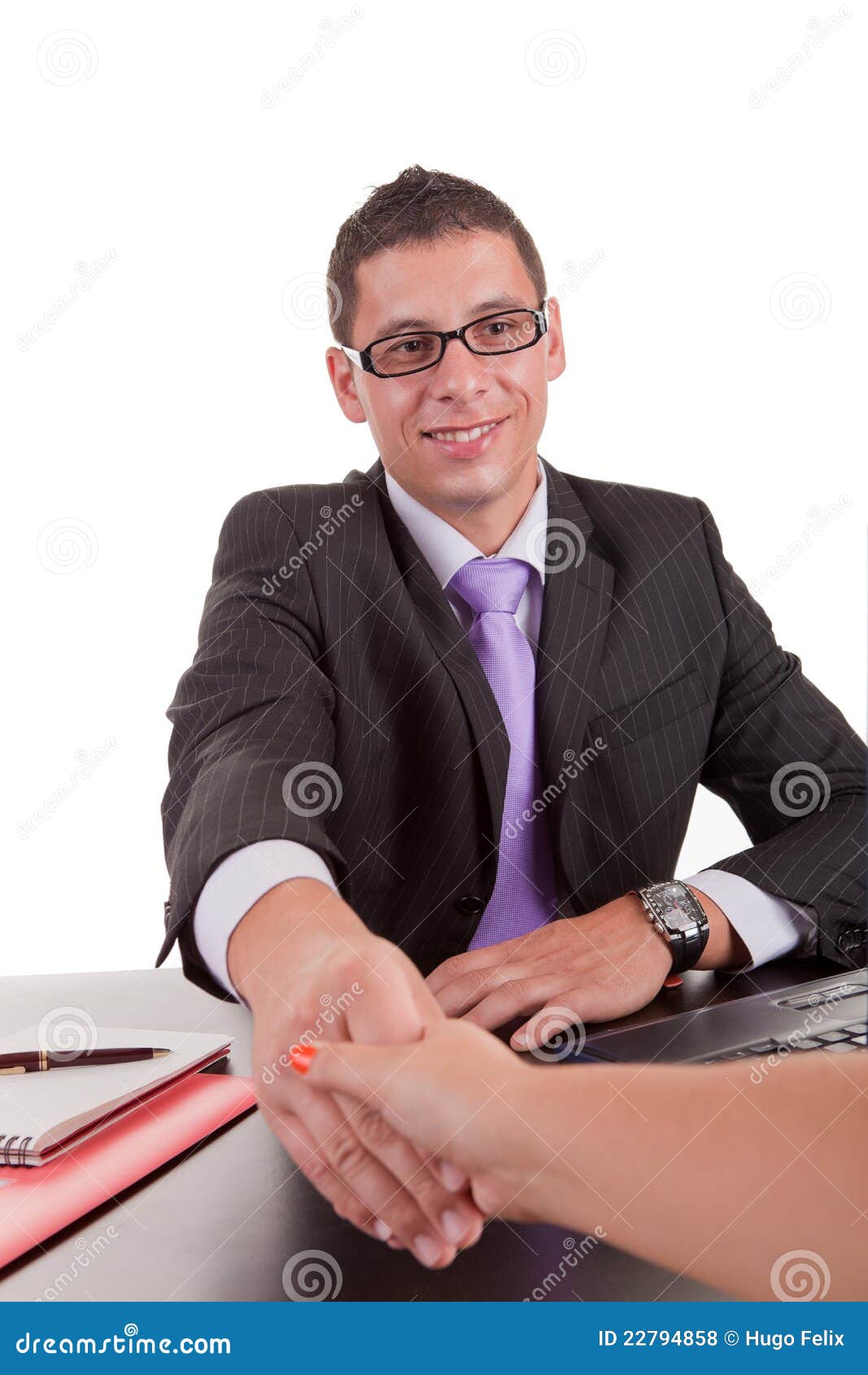 Business Man Offering Handshake Stock Photo - Image of employmant, hand ...