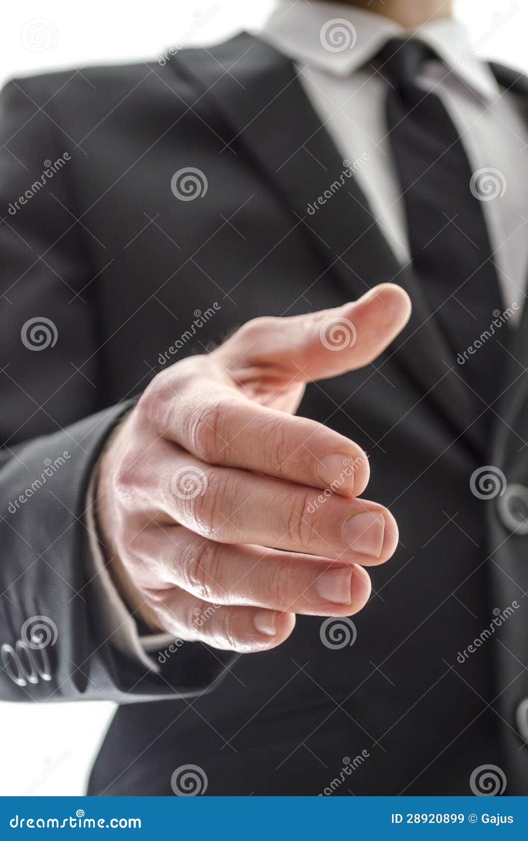 Business Man Offering a Handshake Stock Image - Image of deal, single ...
