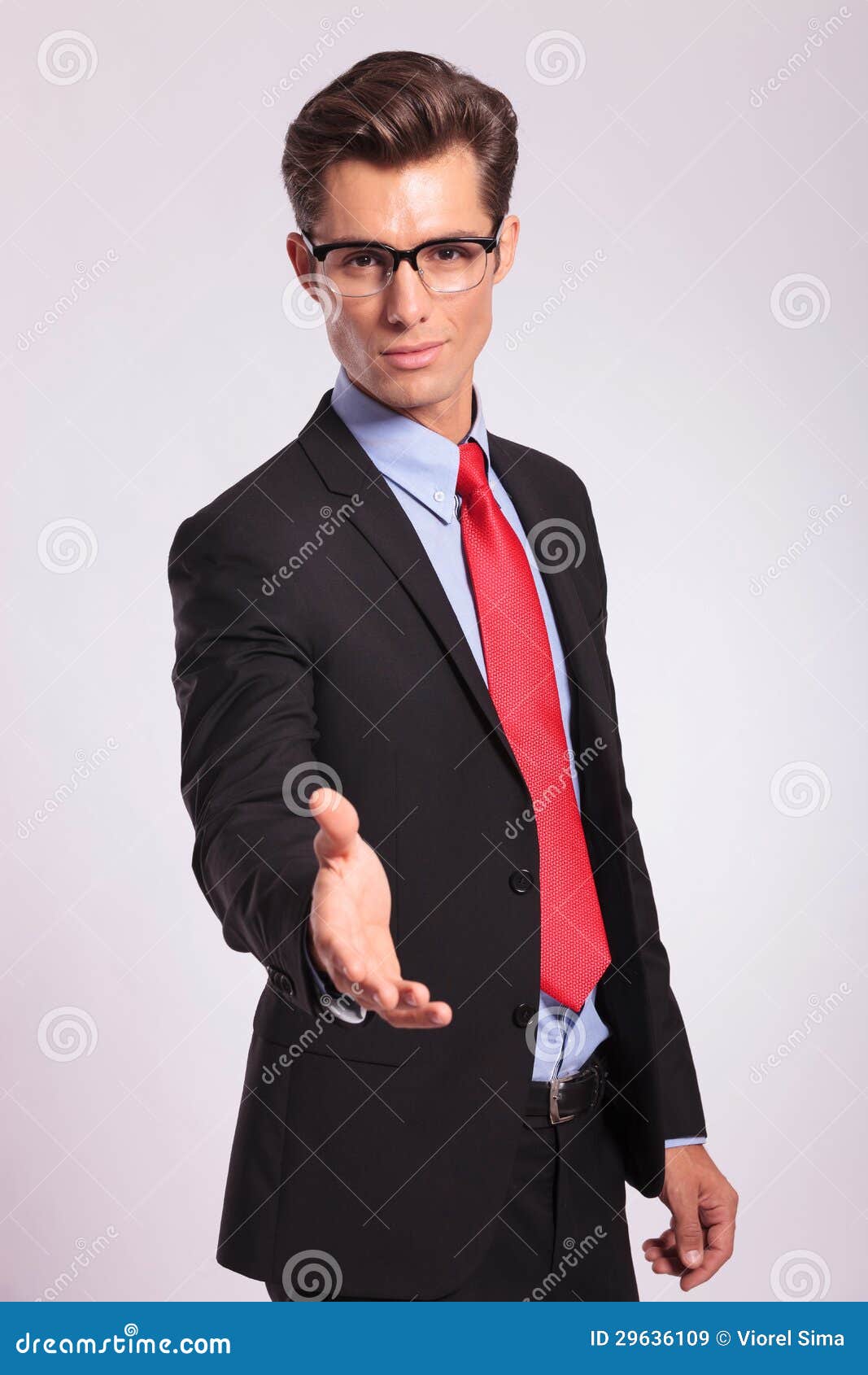 Business Man Offering Handshake Stock Image - Image of gesturing ...