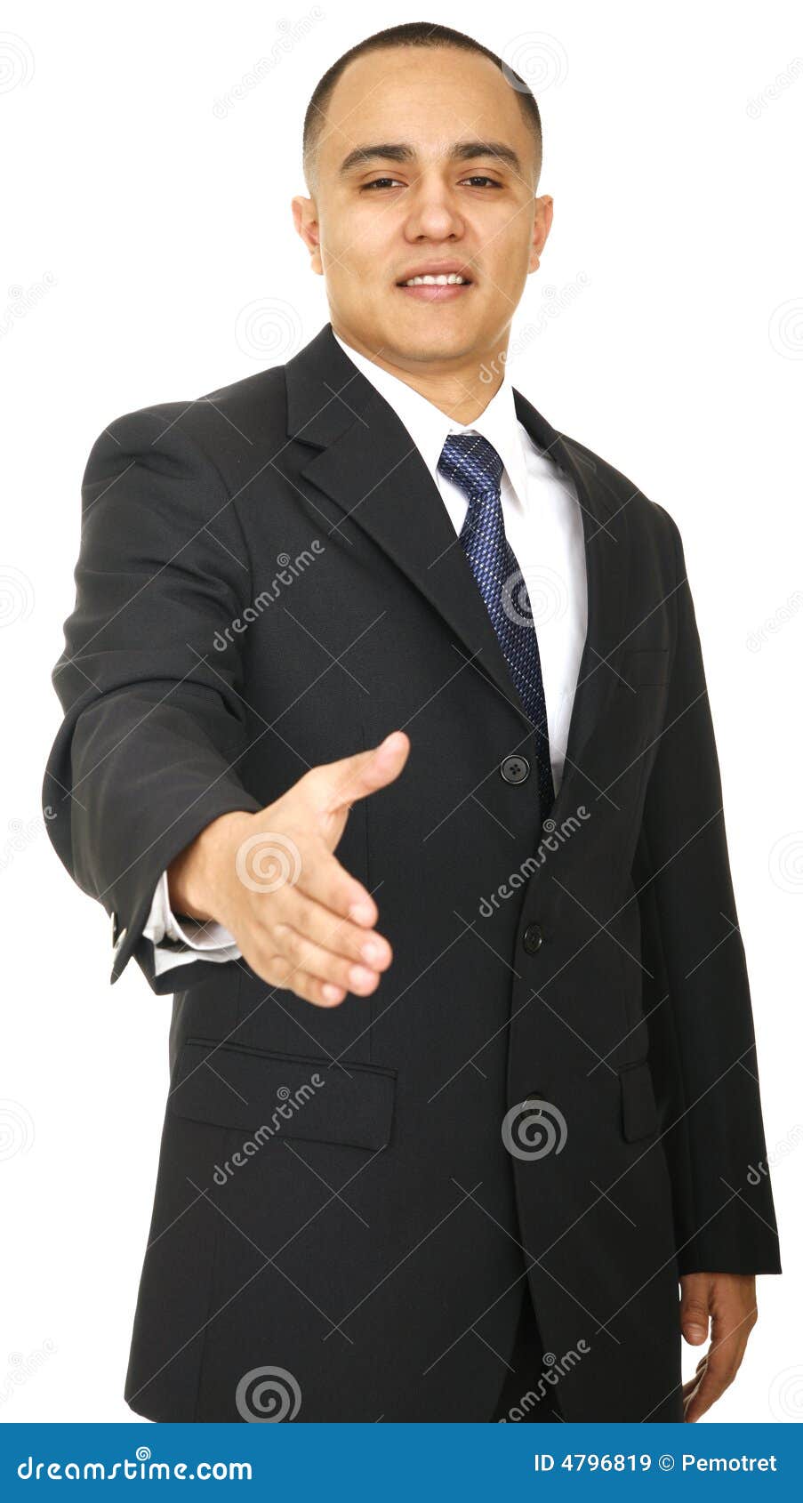 Business Man Offering Handshake Stock Image - Image of male, working ...