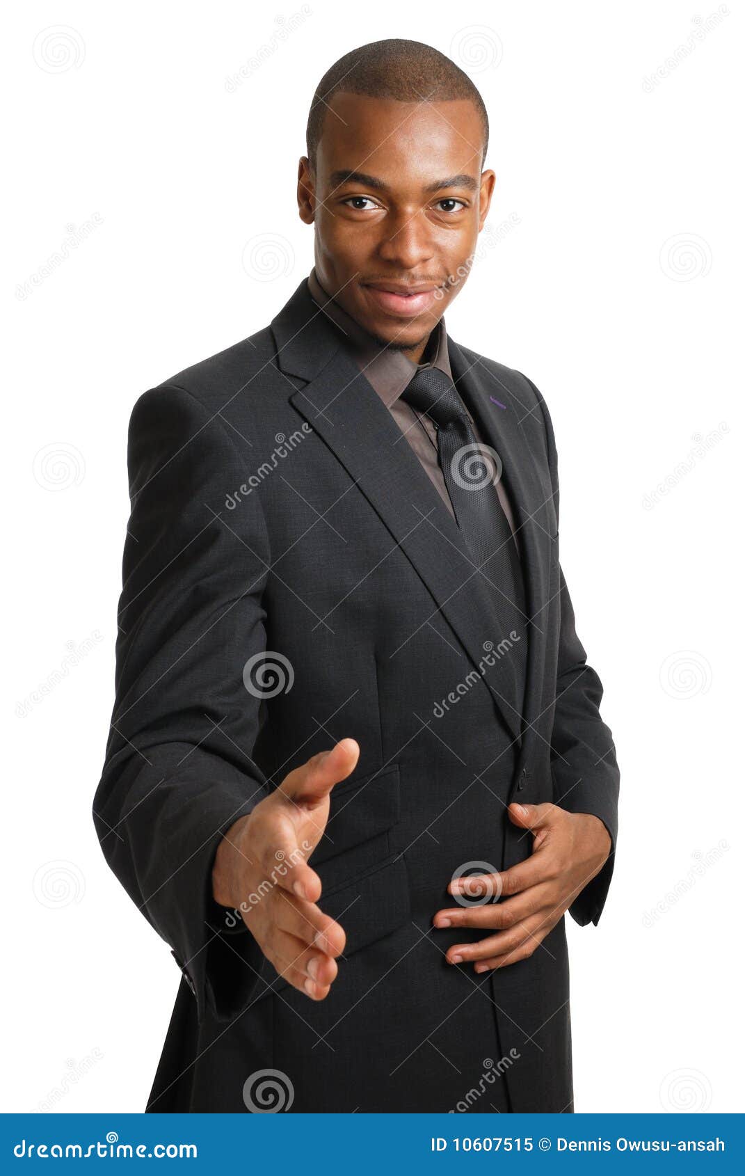 Business Man Offering a Handshake and Help Stock Image - Image of ...