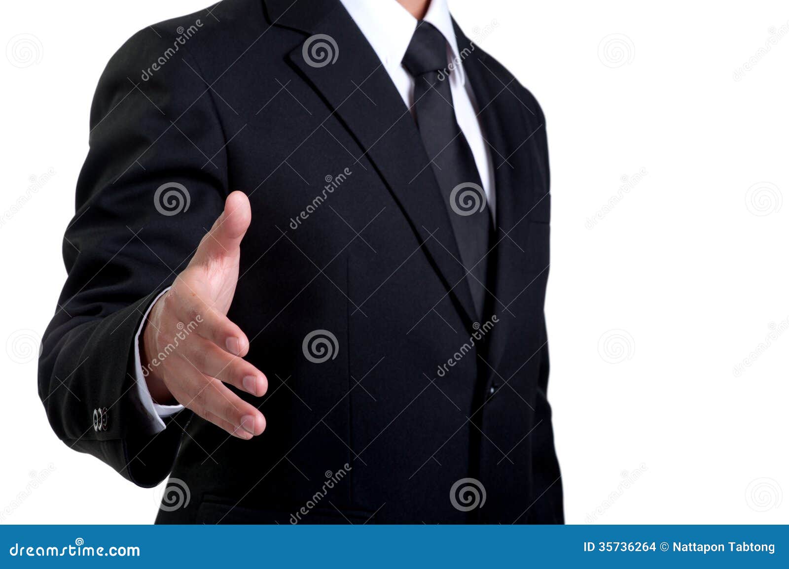 Business Man Offering Handshake Isolated Stock Photo - Image of male ...