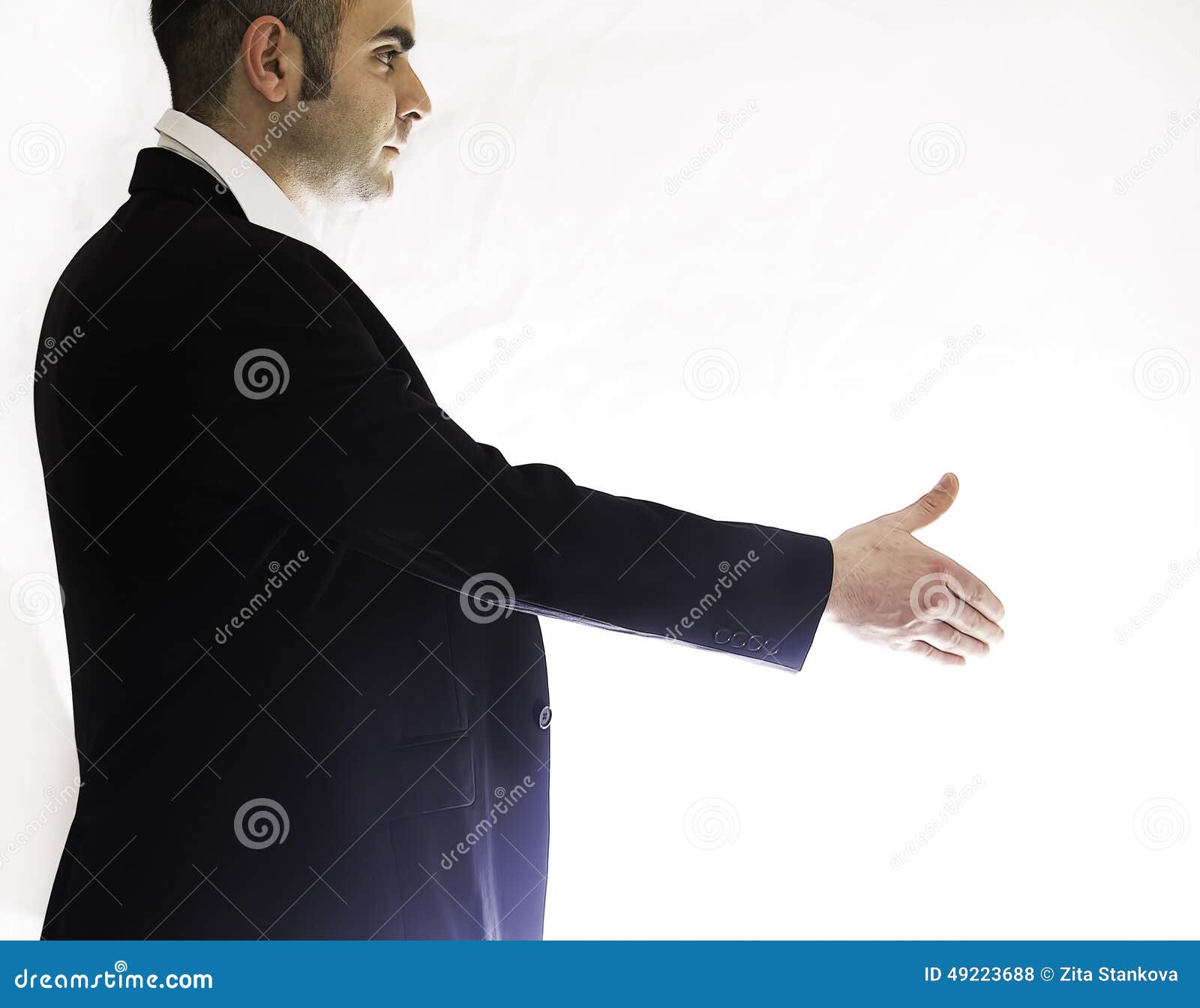 Business Man Offering Handshake Stock Photo - Image of smart, concept ...