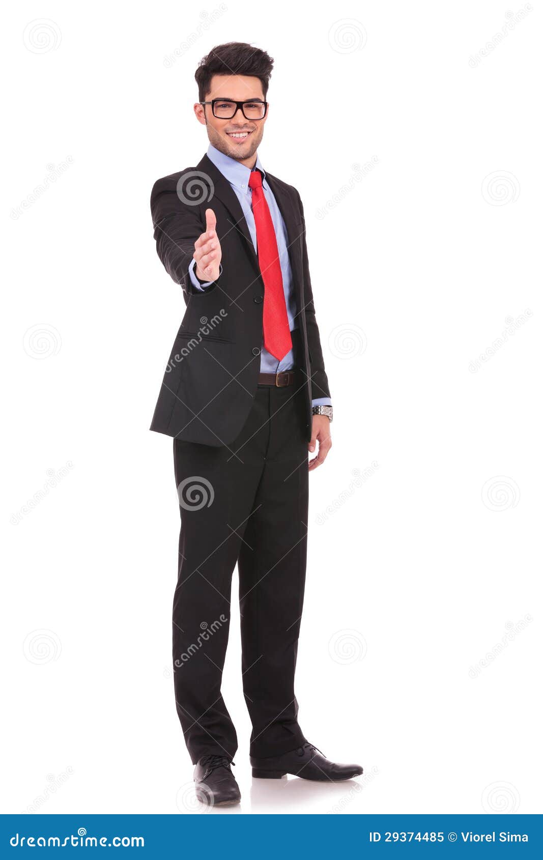 Business Man Offers Handshake Stock Image - Image of executive, deal ...