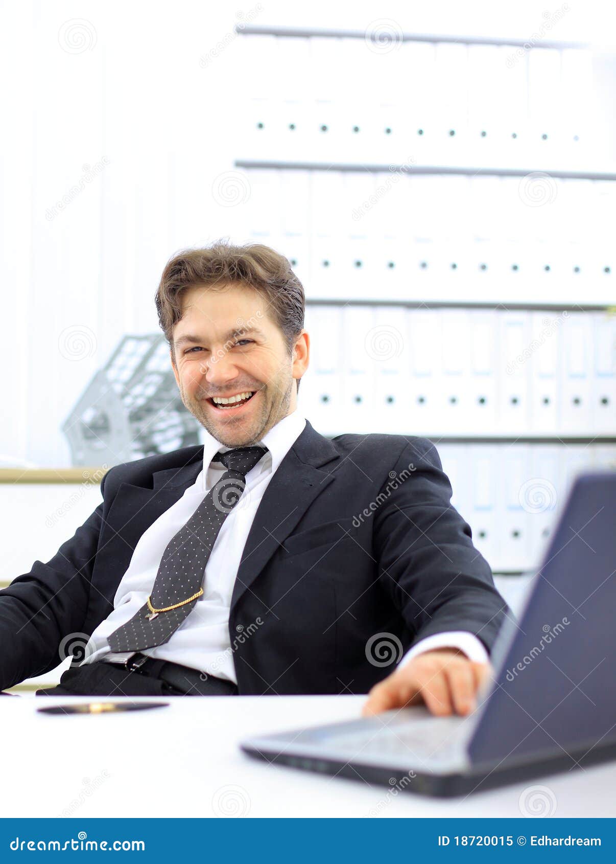Business man in office stock image. Image of personal - 18720015