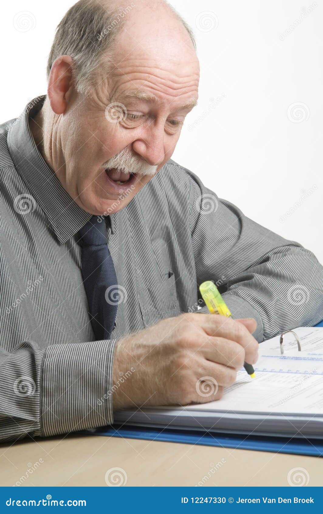 Business Man in Office is Learning Stock Photo - Image of english, heat ...