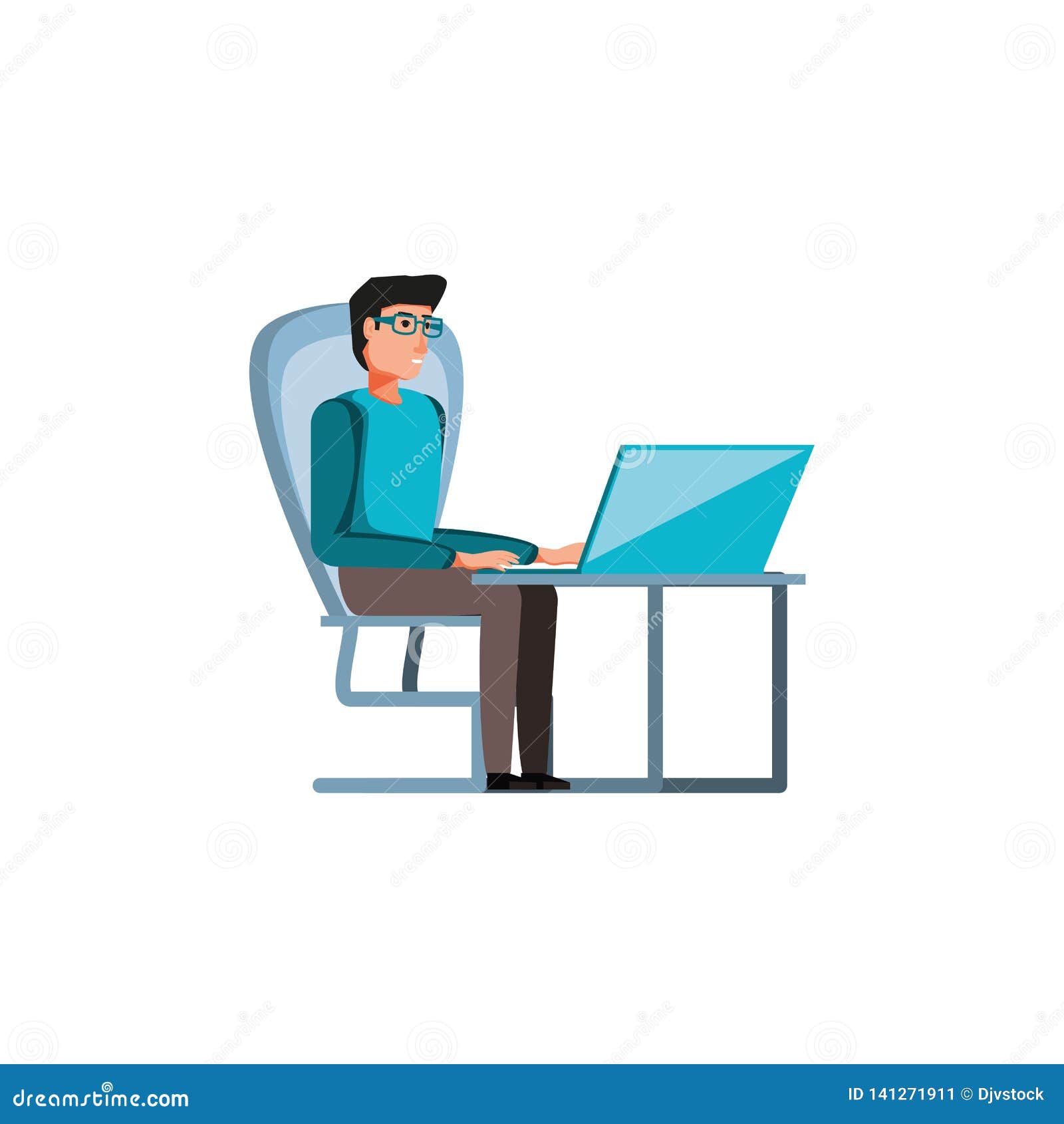 Business man in the office stock vector. Illustration of corporate ...