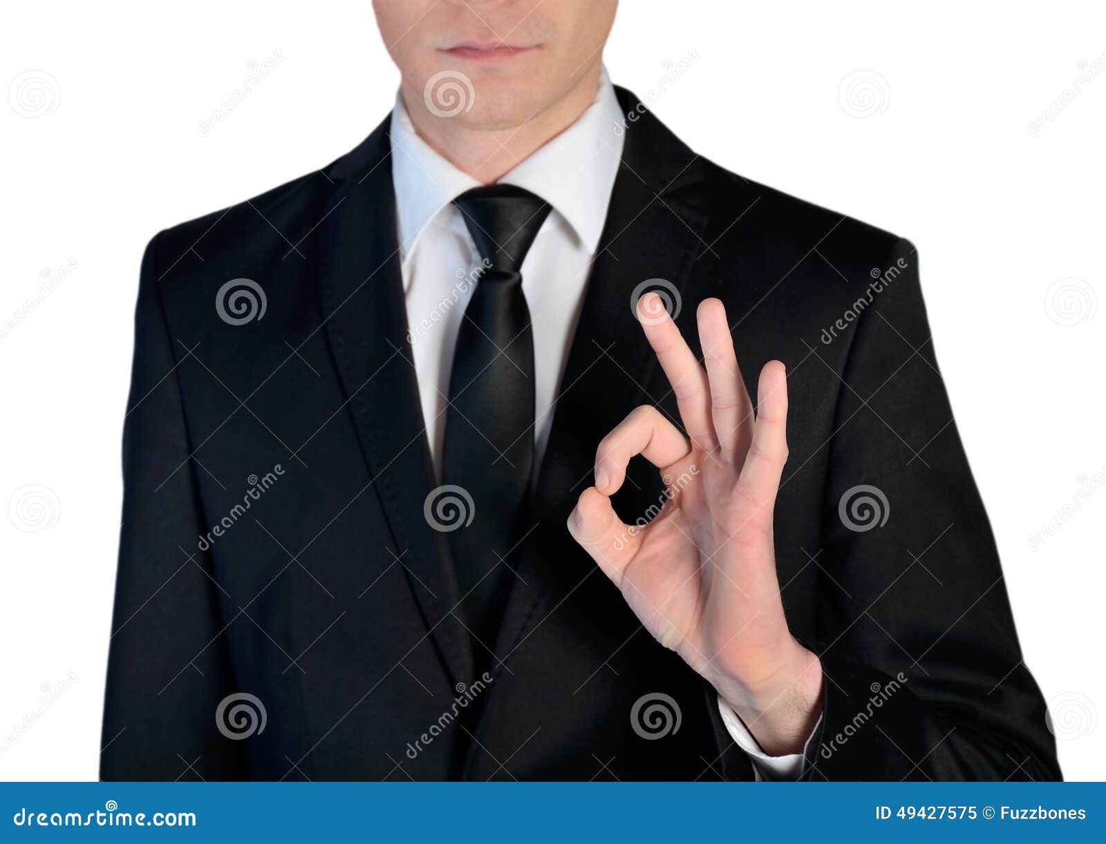Business man ok sign stock image. Image of person, professional - 49427575