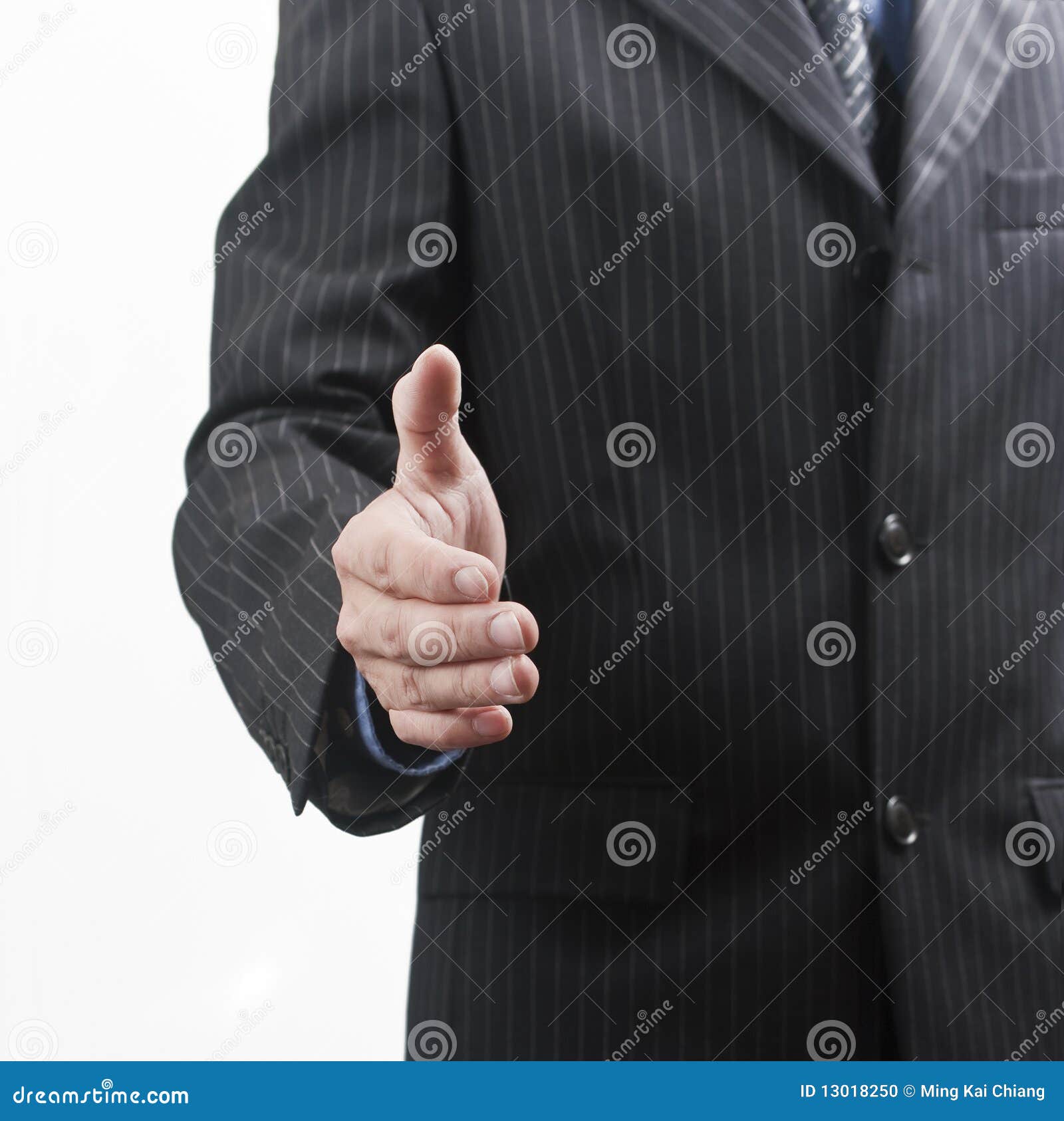 A Business Man with an Open Hand Stock Photo - Image of businessperson ...