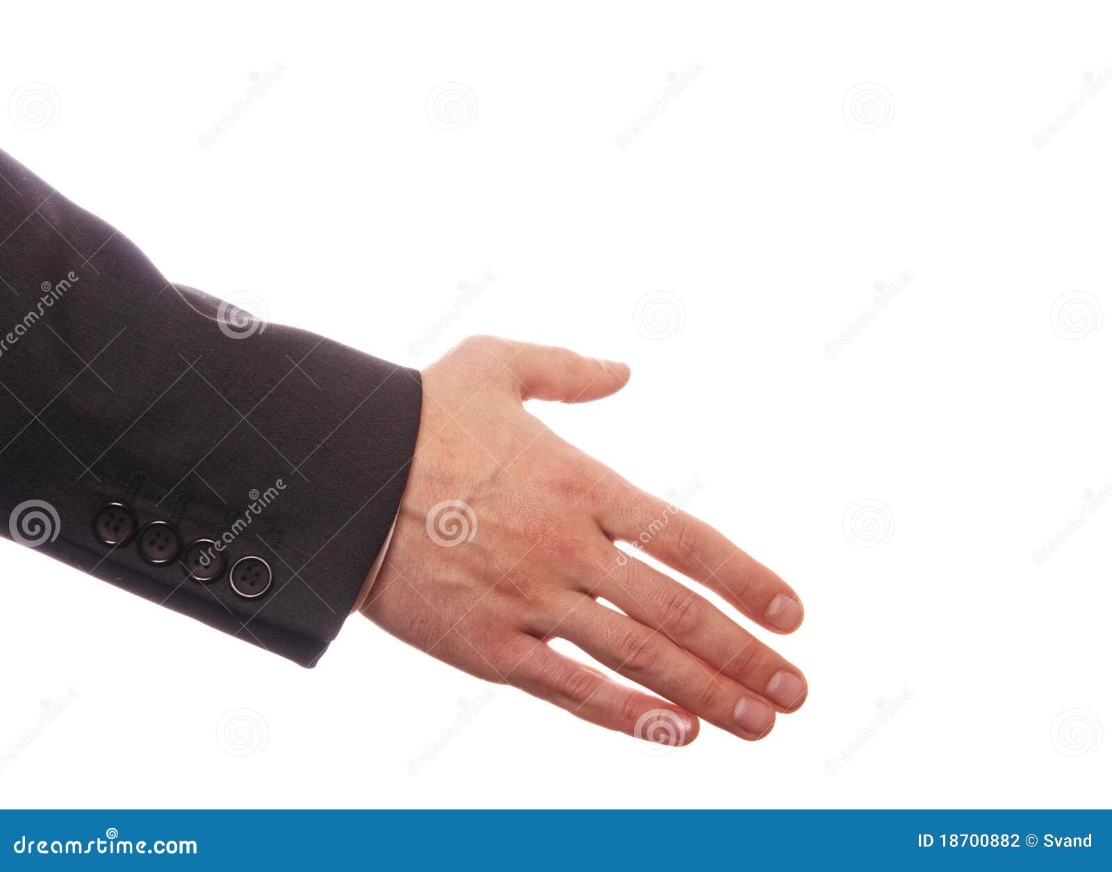 A Business Man with an Open Hand Stock Photo - Image of modern, good ...