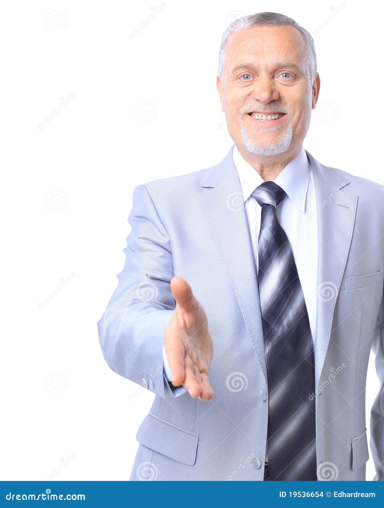 Business Man with an Open Hand Stock Photo - Image of employment ...