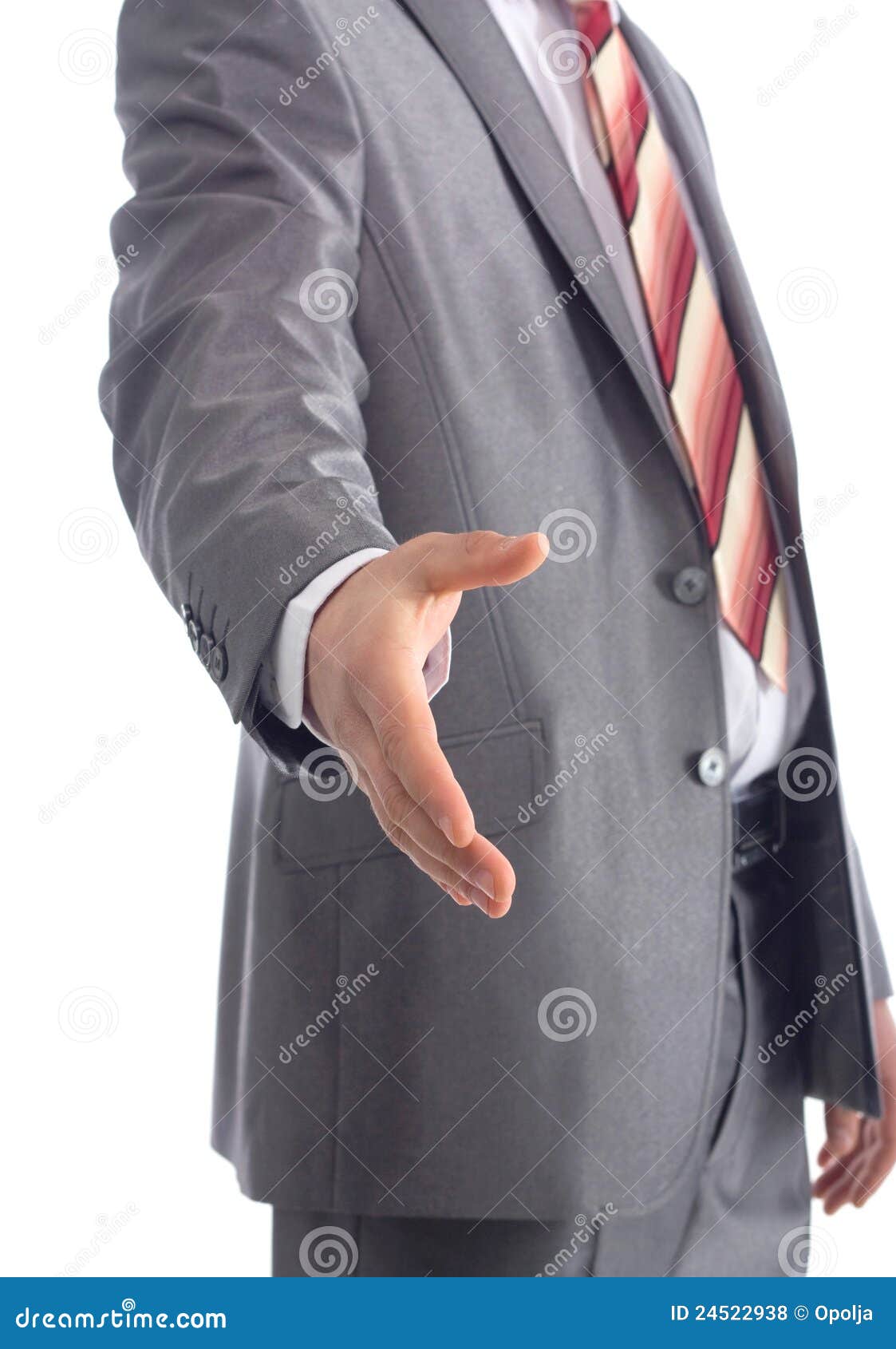 Business Man with an Open Hand Stock Photo - Image of formal, hired ...