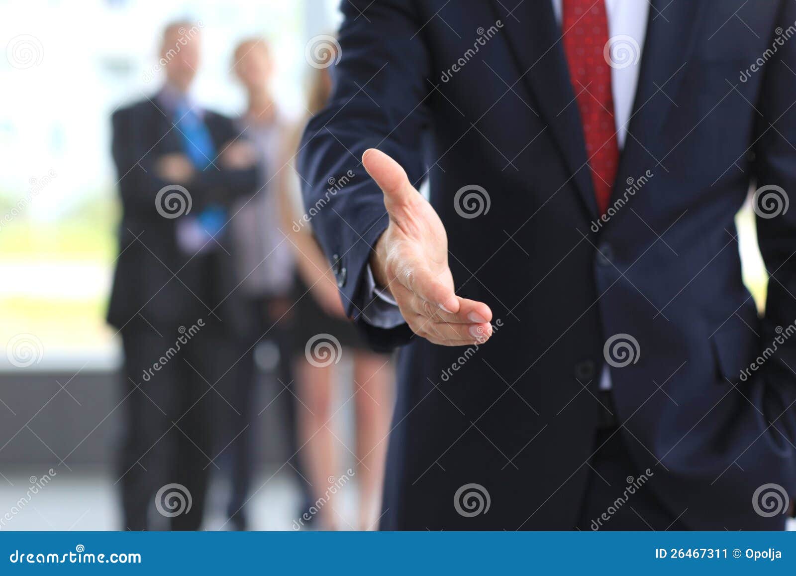 A Business Man with an Open Hand Stock Image - Image of minded, deal ...
