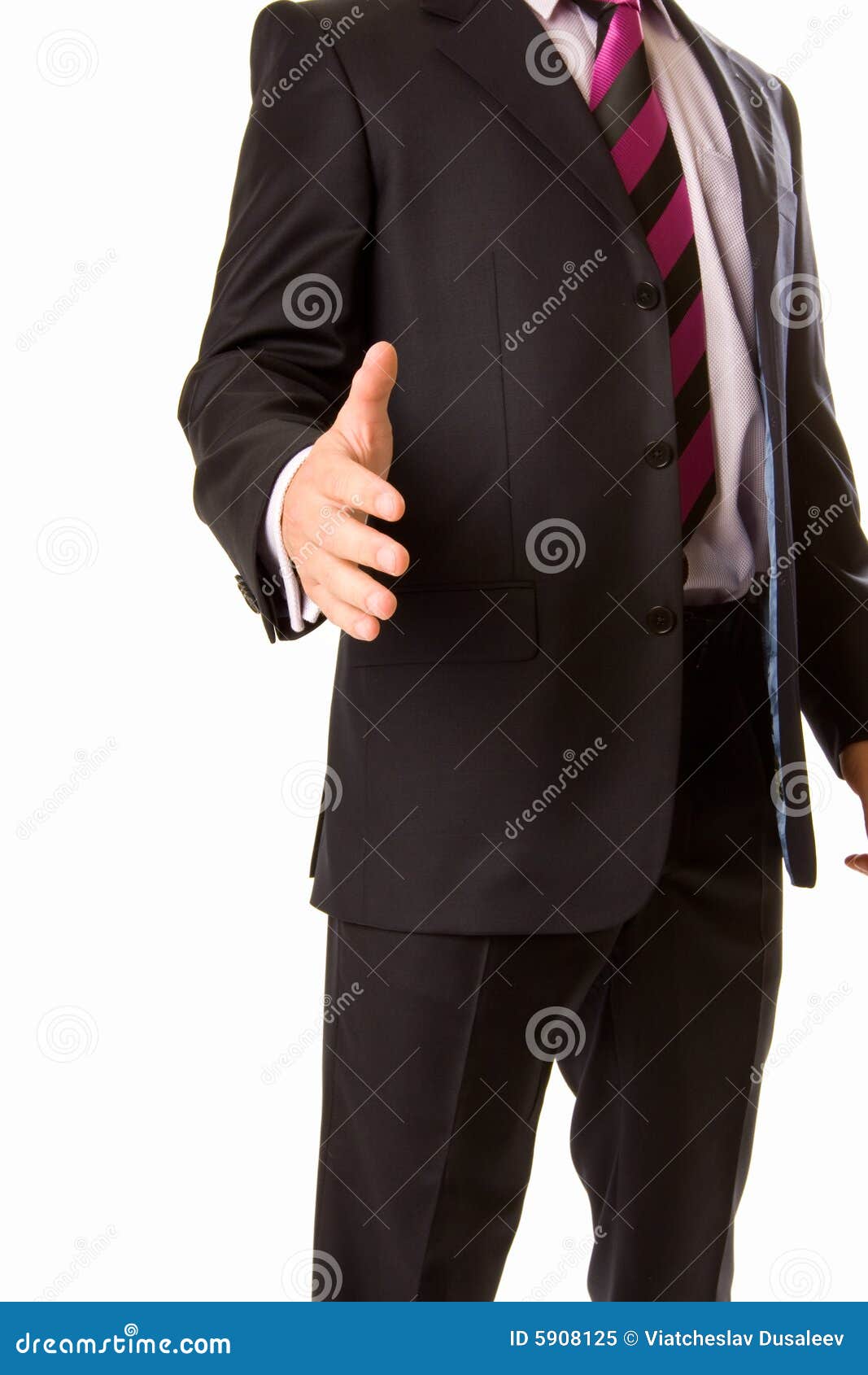 A Business Man with an Open Hand Stock Image - Image of businessperson ...